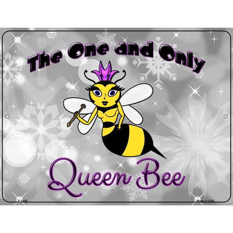 Queen Bee Horizontal Metal Novelty Parking Sign 9" x 12" Sign (P ...