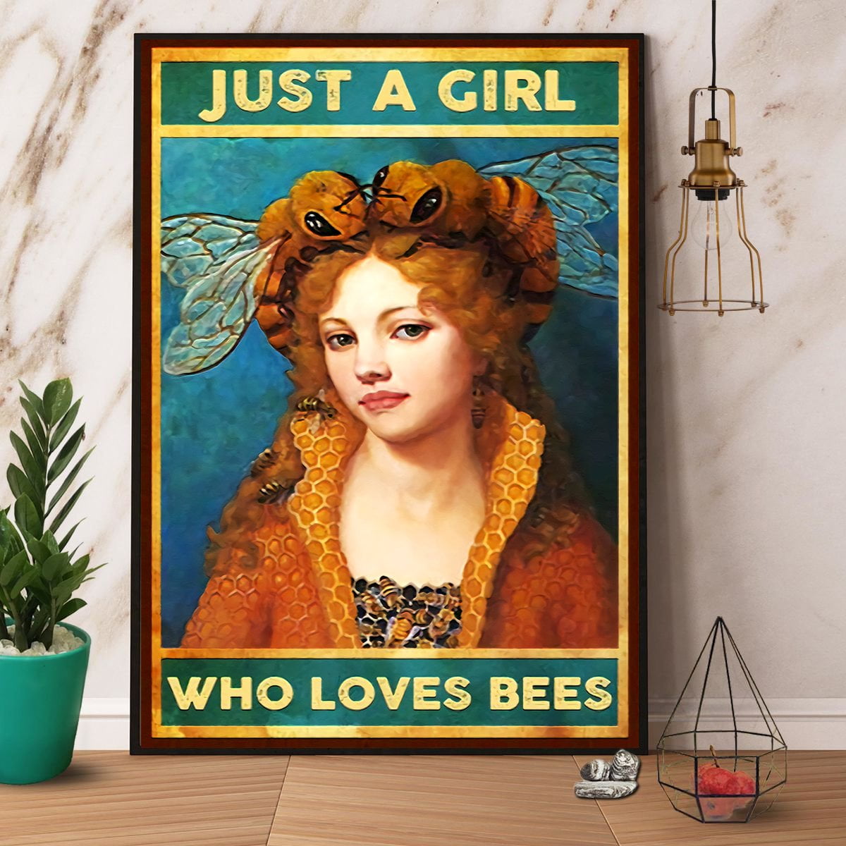 Queen Bee Just A Girl Who Loves Bees Paper Poster No Frame Matte Wall ...