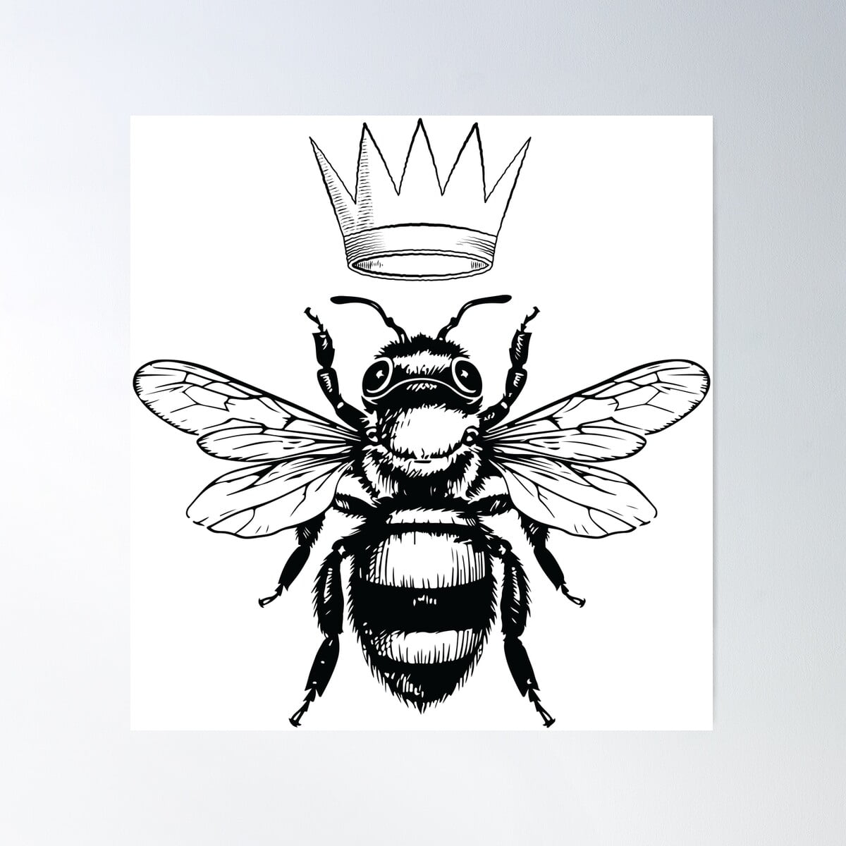 Queen Bee – Rule Your Hive Poster Wall Art, Modern Wall Decor For ...