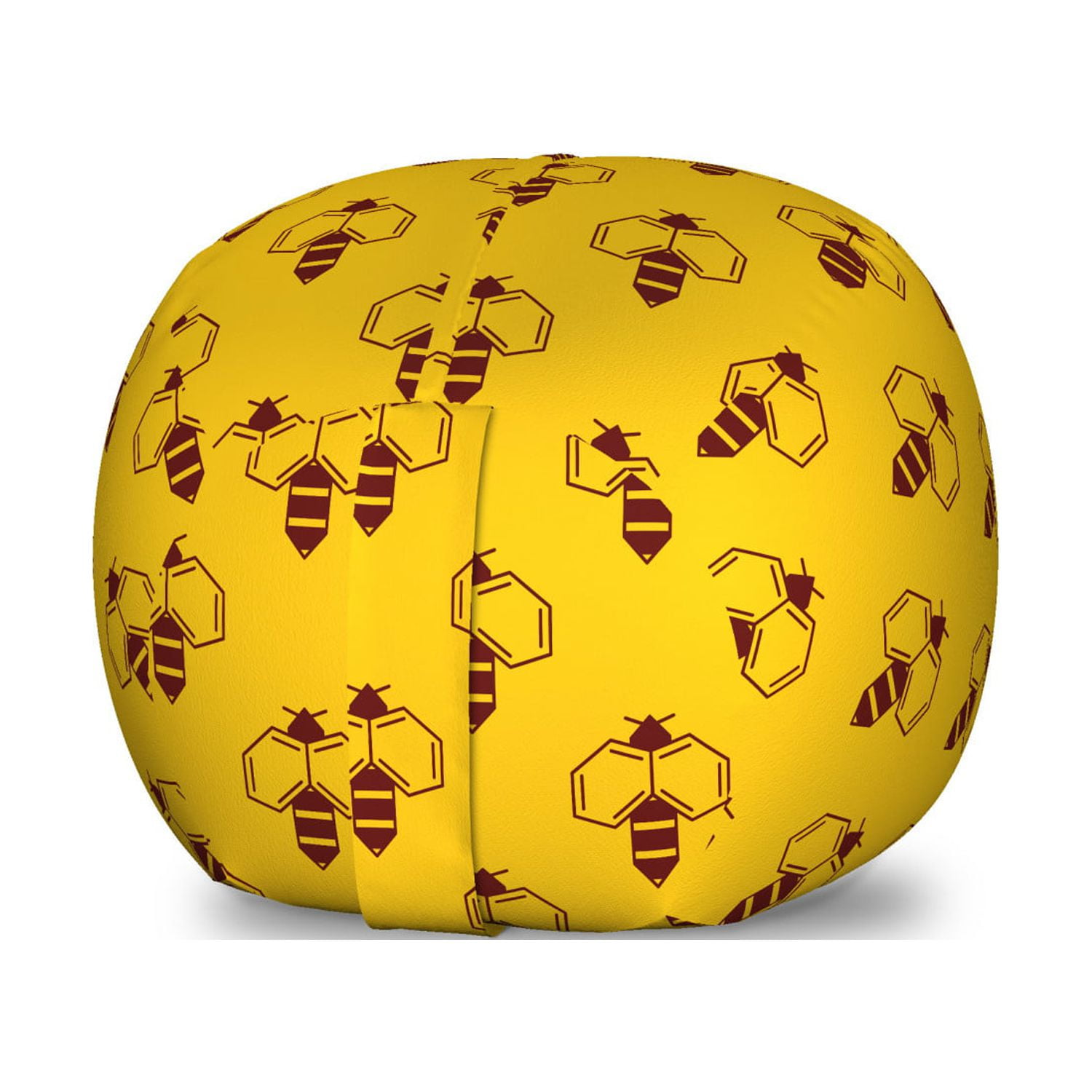 Queen Bee Storage Toy Bag Chair, Geometric Honey Lover with Wings ...