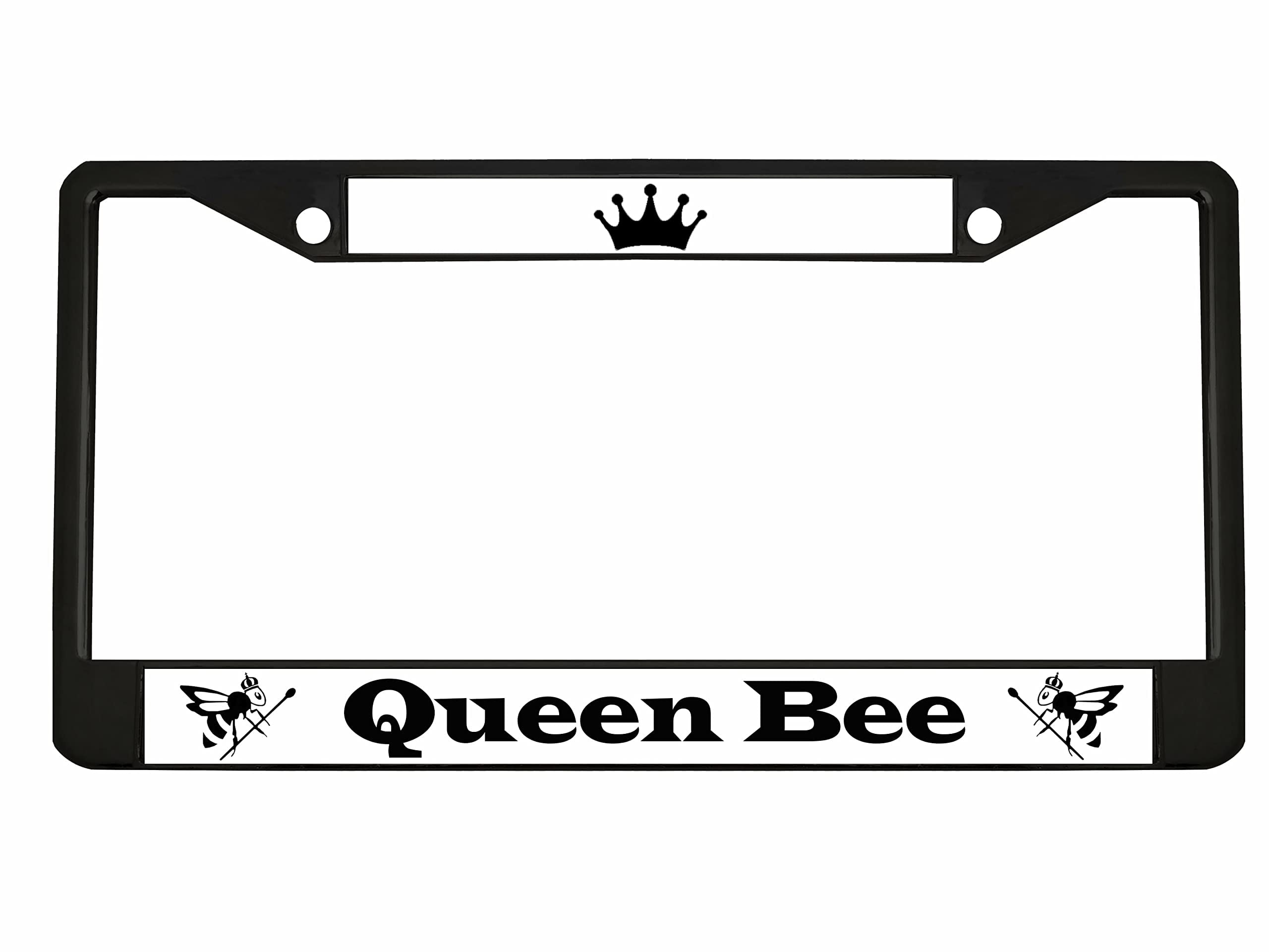 Queen Bee Style Metal License Plate Frame Personalized/Car Accessories ...