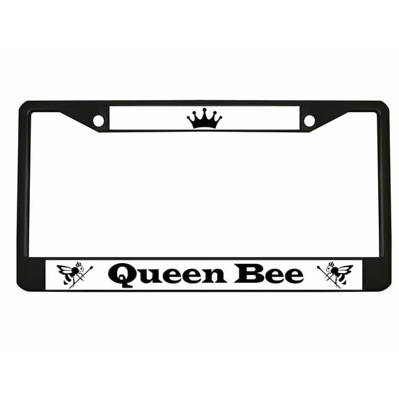 Queen Bee Style Metal License Plate Frame Personalized/Car Accessories ...