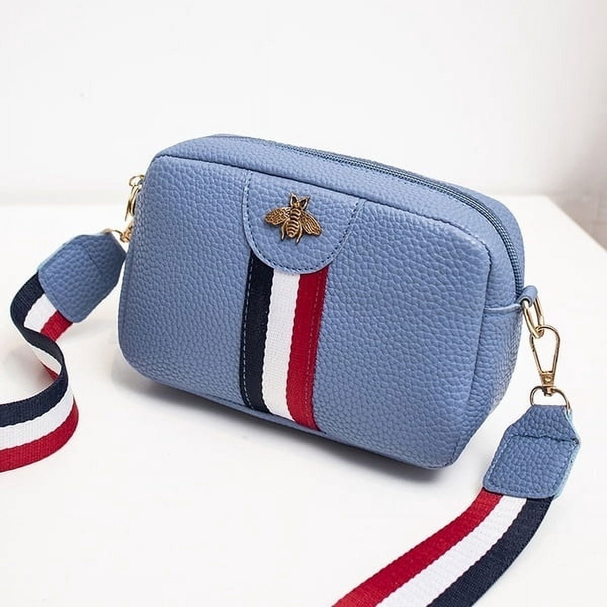 Queen Bee Stylish Cross Body Purse With Changeable Strap - Walmart.com