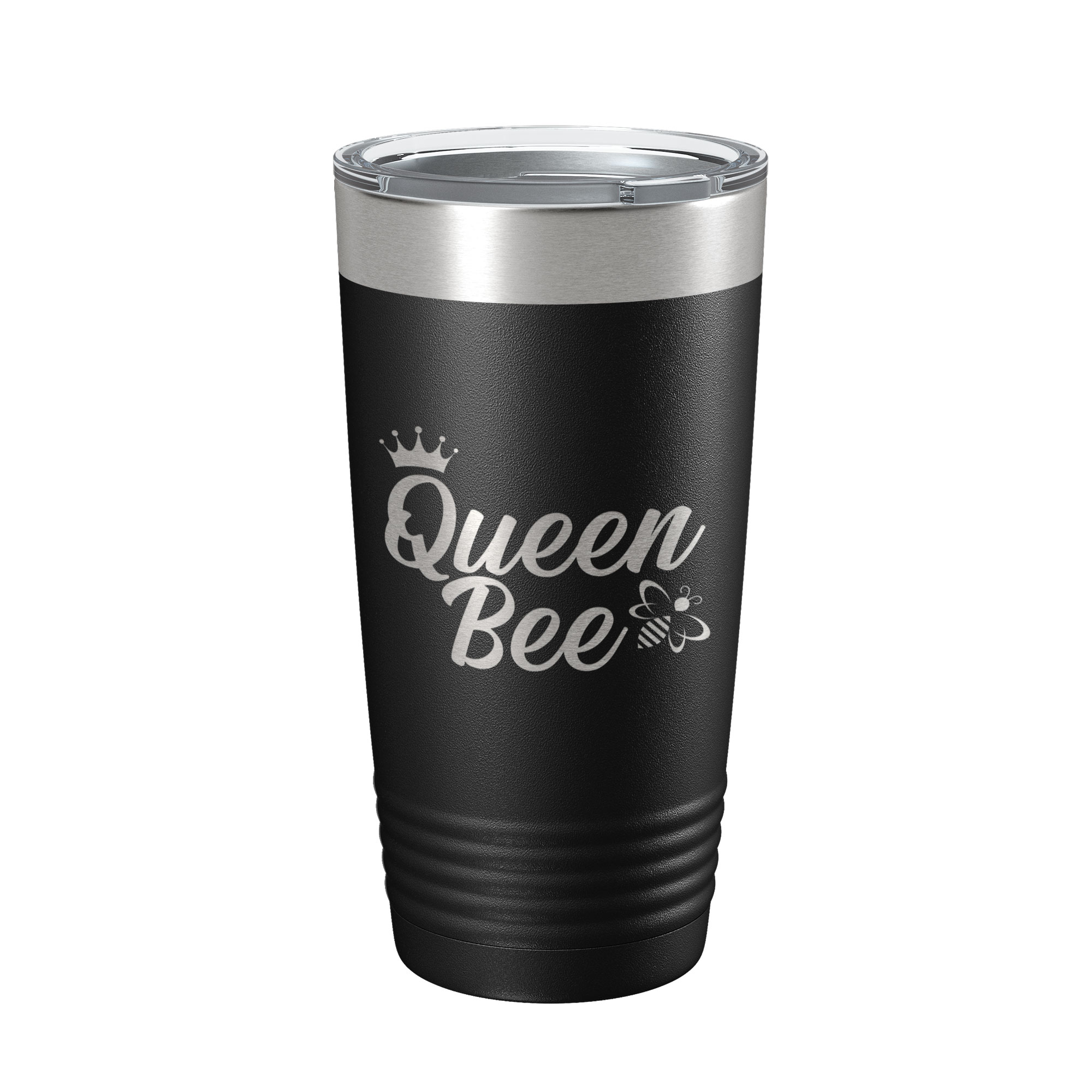Queen Bee Tumbler Travel Mug Gift Insulated Laser Engraved Coffee Cup ...