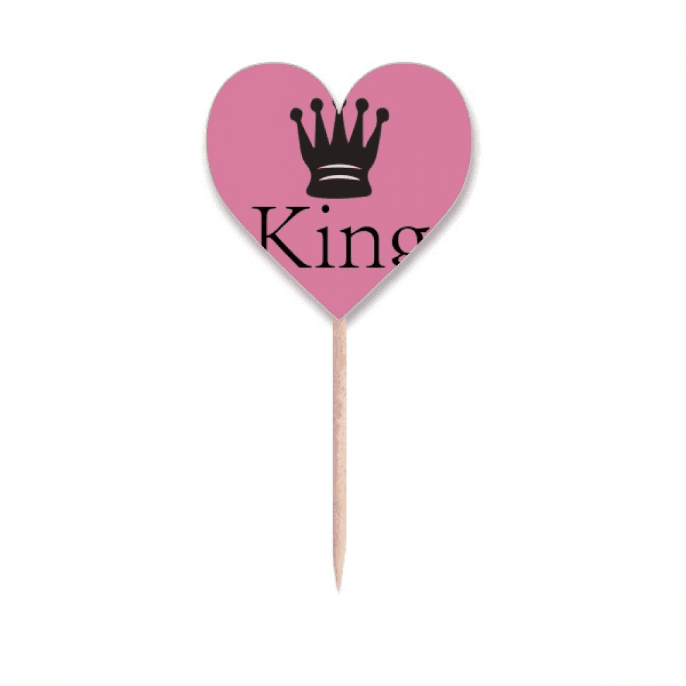 Queen Black Word Chess Game Toothpick Flags Heart Lable Cupcake Picks ...