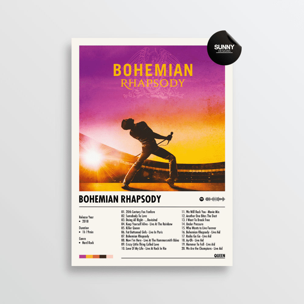 Queen - Bohemian Rhapsody, Album Cover Poster, Music Poster, Album ...