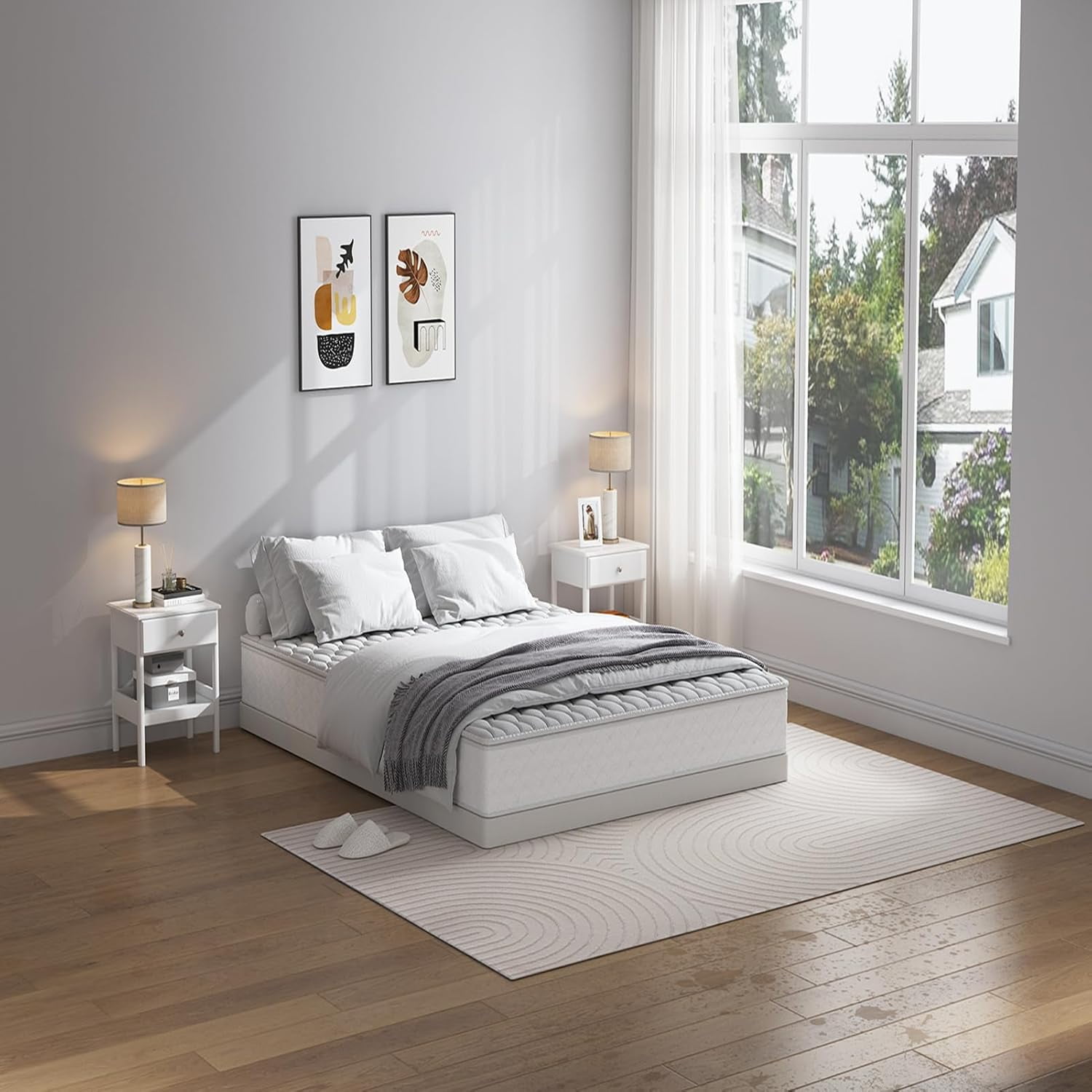 Queen Box Spring 3 Inch Heavy Duty Box Spring Mattress Foundation ...