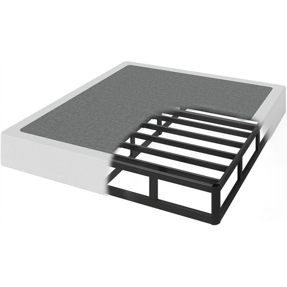 7 Inch Box Spring Full Size Bed, Heavy Duty Metal Mattress Foundation ...