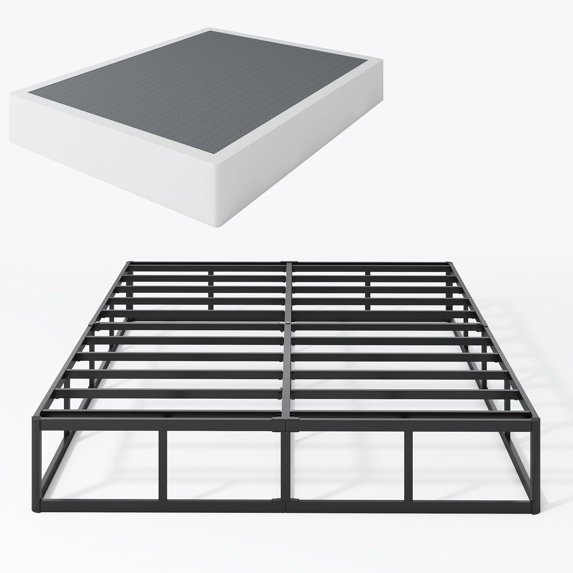 Queen Box Spring 9 Inch Box Spring for Queen Bed, High Profile Metal ...