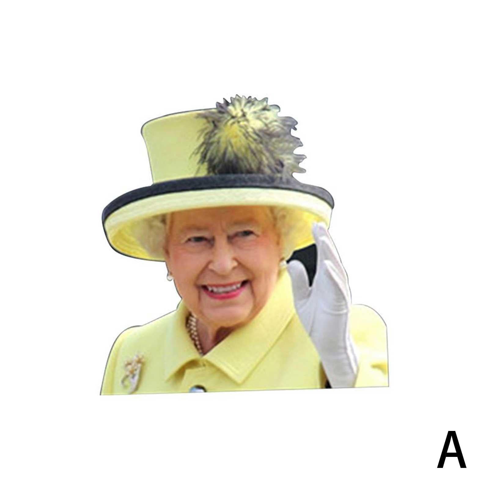 Queen Car Window Decal - Queen Elizabeth Car Sticker, Funny Car Window ...