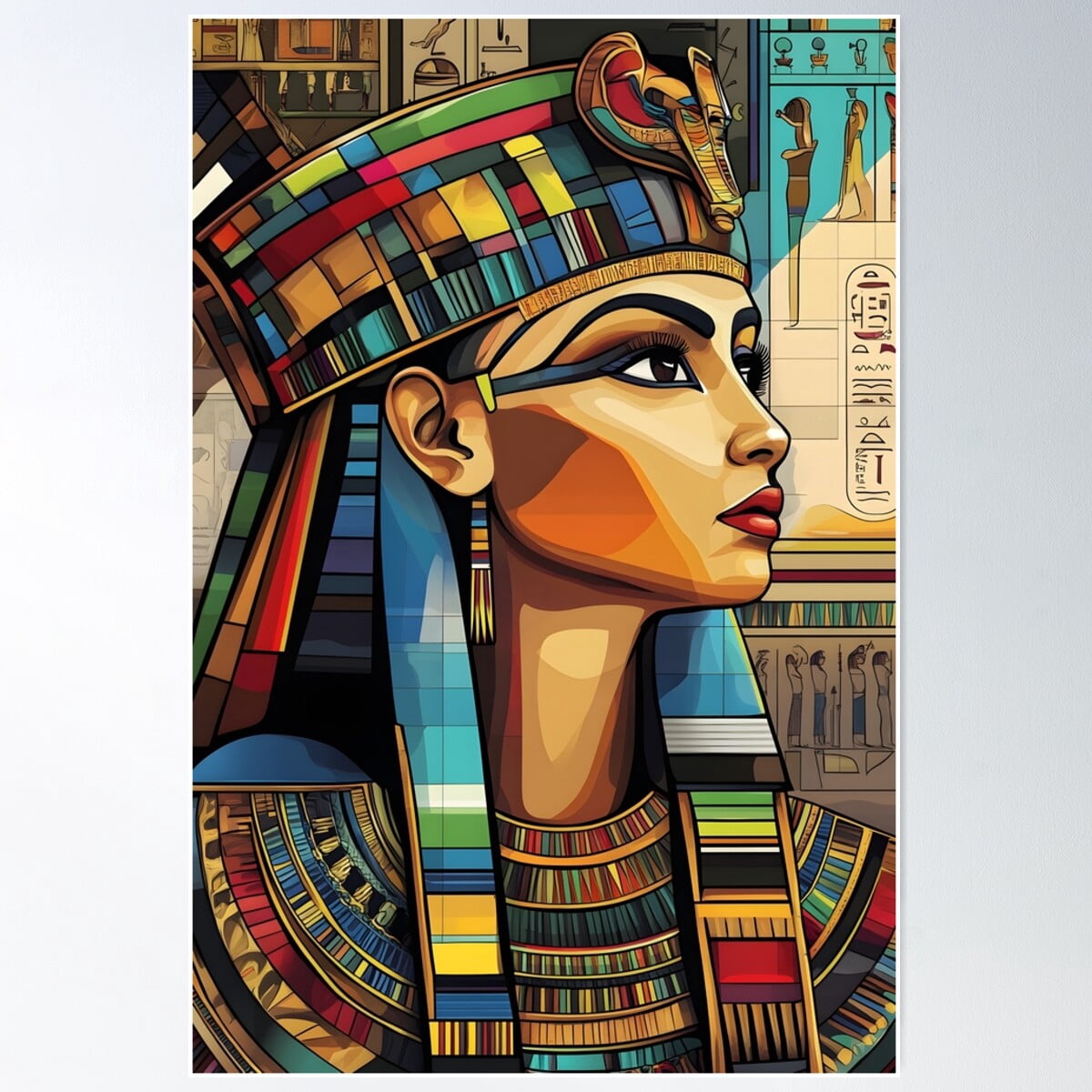 Queen Cleopatra: A Modern Tribute To Ancient Egypt Poster Wall Art ...