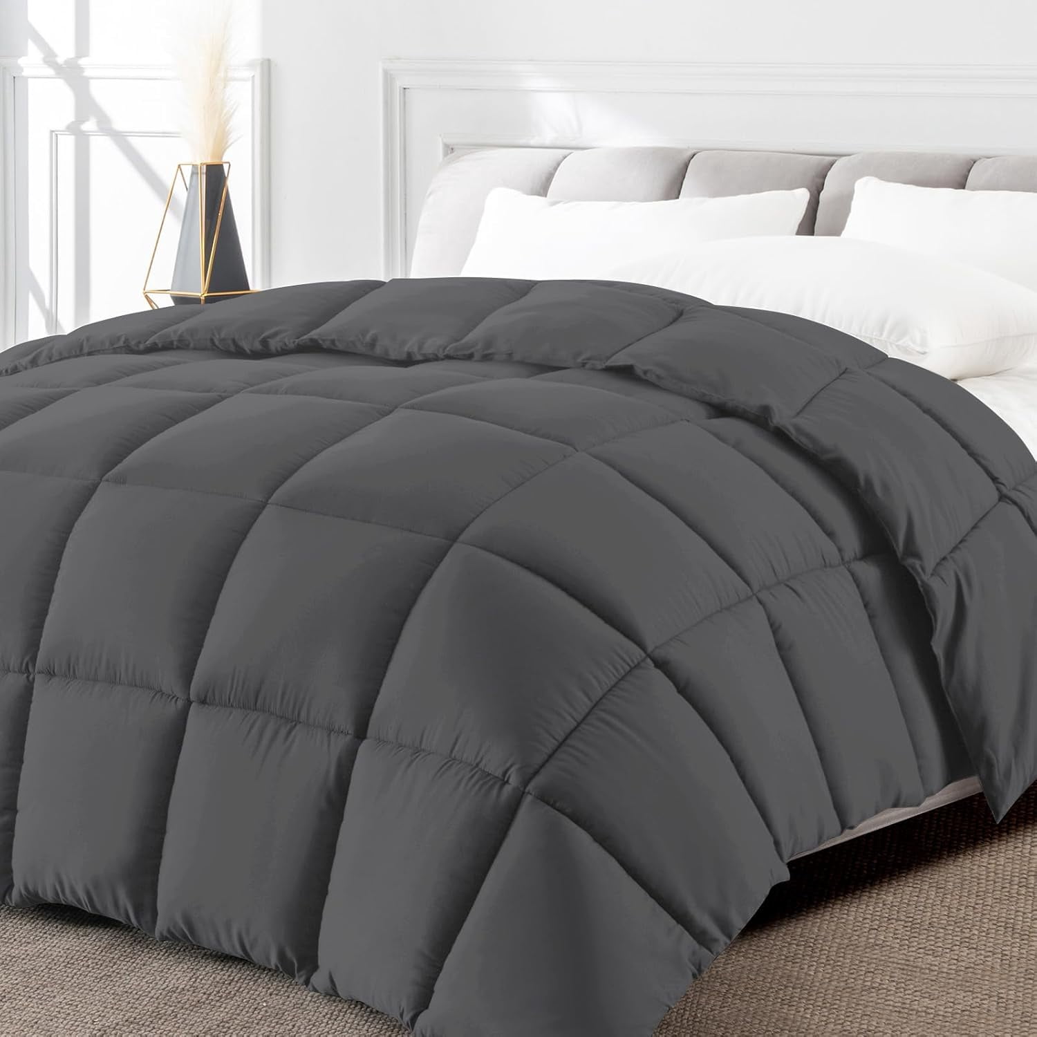 Queen Comforter Duvet Insert - All Season Down Alternative Quilted Bed ...
