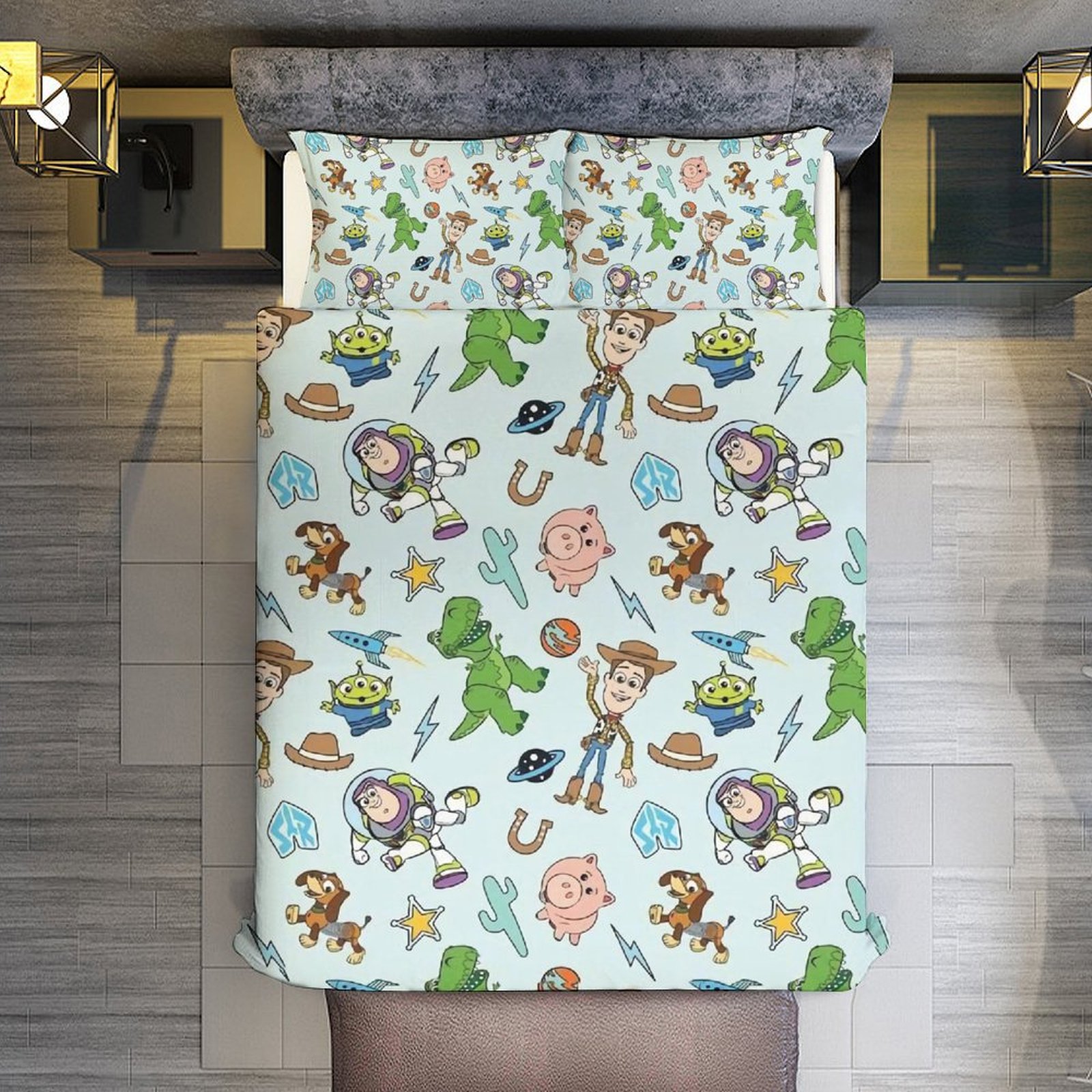 Queen Comforter Set,Disney&Pixar's Toy Story Alien Comforter Set for ...