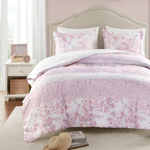 Queen Comforter Set, Whimsical Floral & Mushroom Cottage Design ...