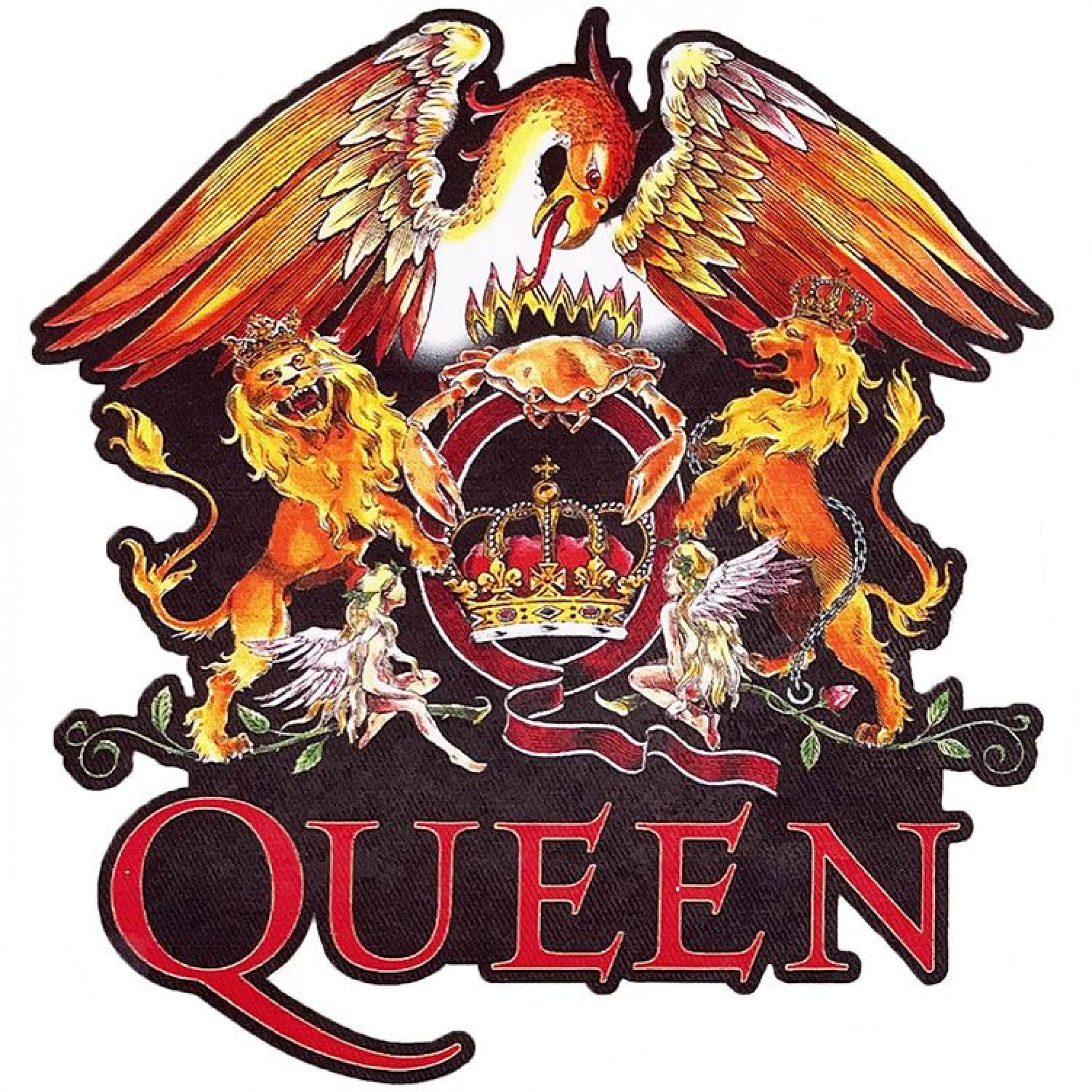 Queen Crest Logo 4.5x5 Sticker - Walmart.com