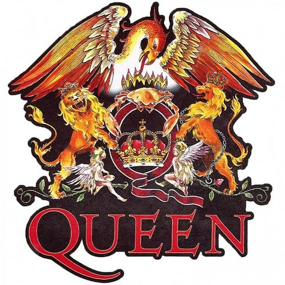 Queen Crest Logo 4.5x5 Sticker - Walmart.com