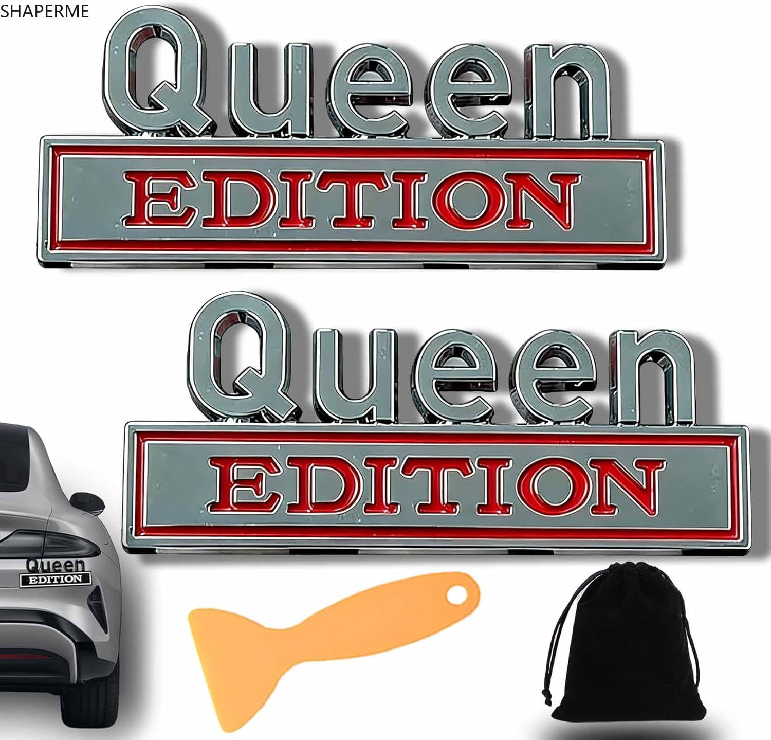 Queen Edition 3D Emblem Sticker, 2026 New Queen Edition Emblem, Old Man ...