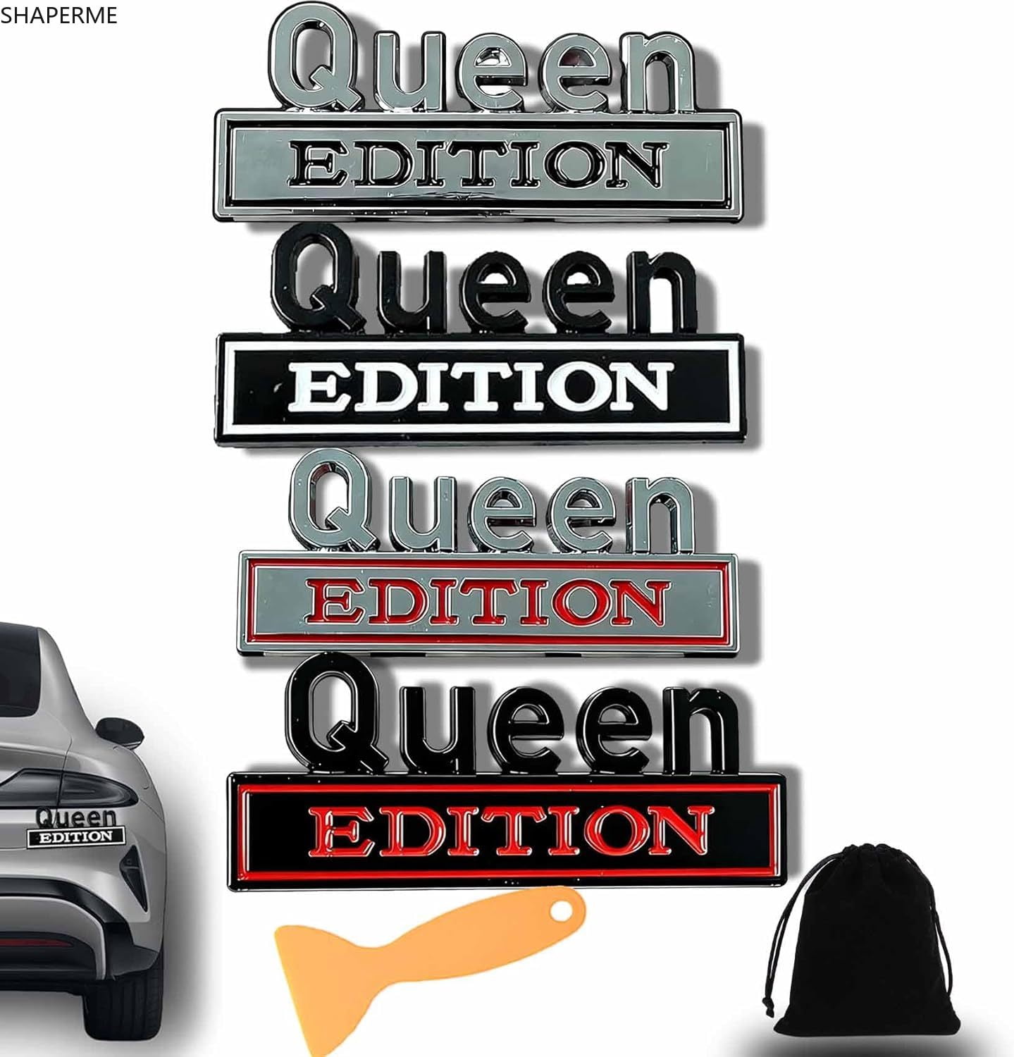 Queen Edition 3D Emblem Sticker, 2026 New Queen Edition Emblem, Old Man ...