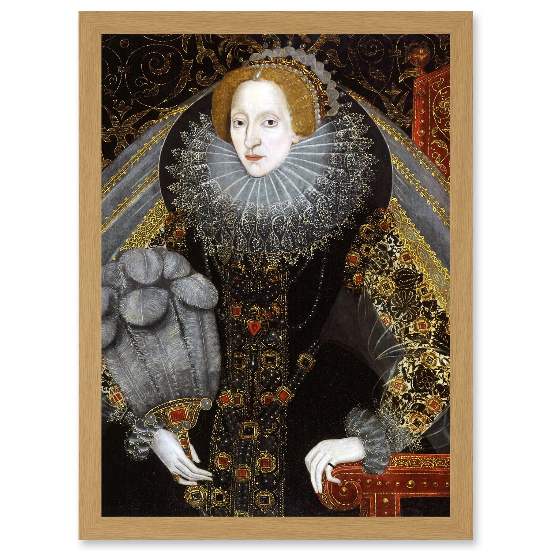 Queen Elizabeth I England Portrait Painting Royal Historic Artwork ...