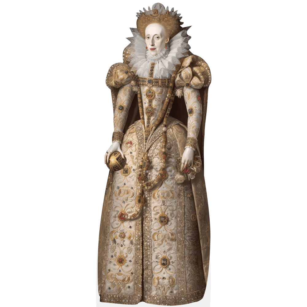 Queen Elizabeth I (Gown) Mini Cardboard Cutout Standee - Walmart.com