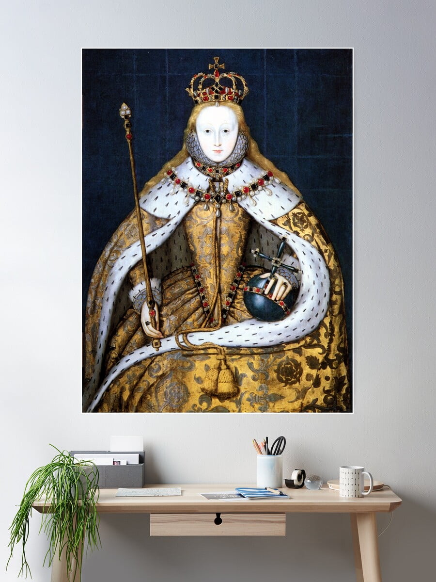 Queen Elizabeth I Of England In Her Coronation Robe Poster Wall Art ...