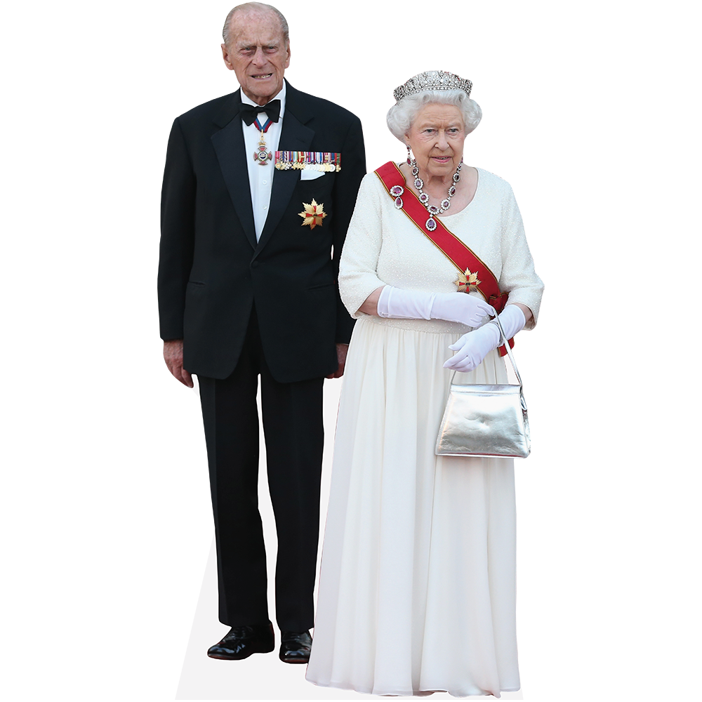 Queen Elizabeth II And Prince Philip (Duo) Mini Celebrity Cutout ...