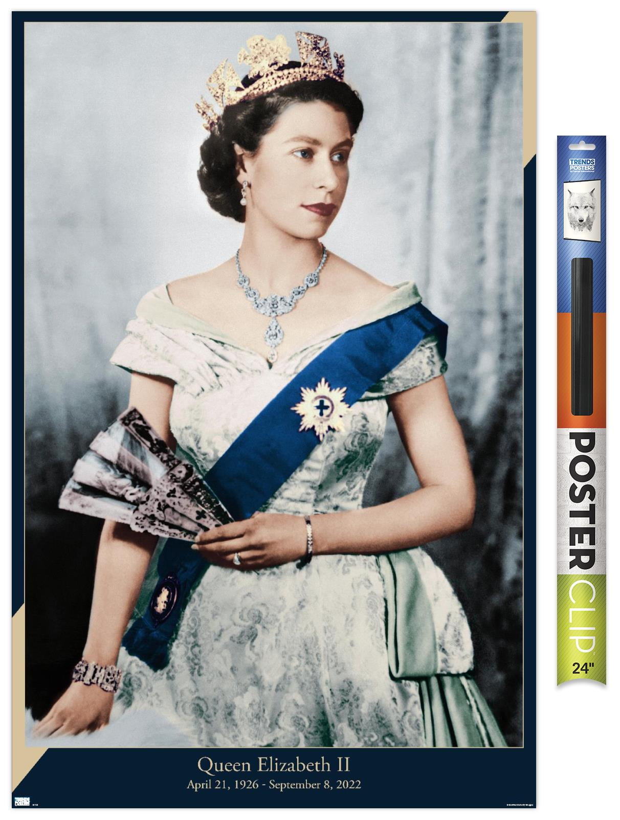 Queen Elizabeth II - Queen Wall Poster, 22.375" x 34" - Walmart.com