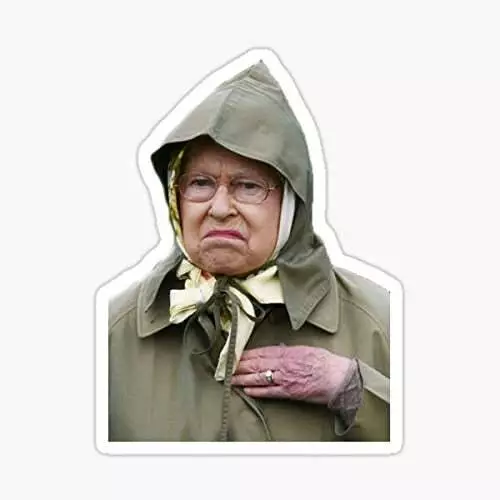 Queen Elizabeth Sticker, Stickers, Stickers Decal For Tumbler Phone ...