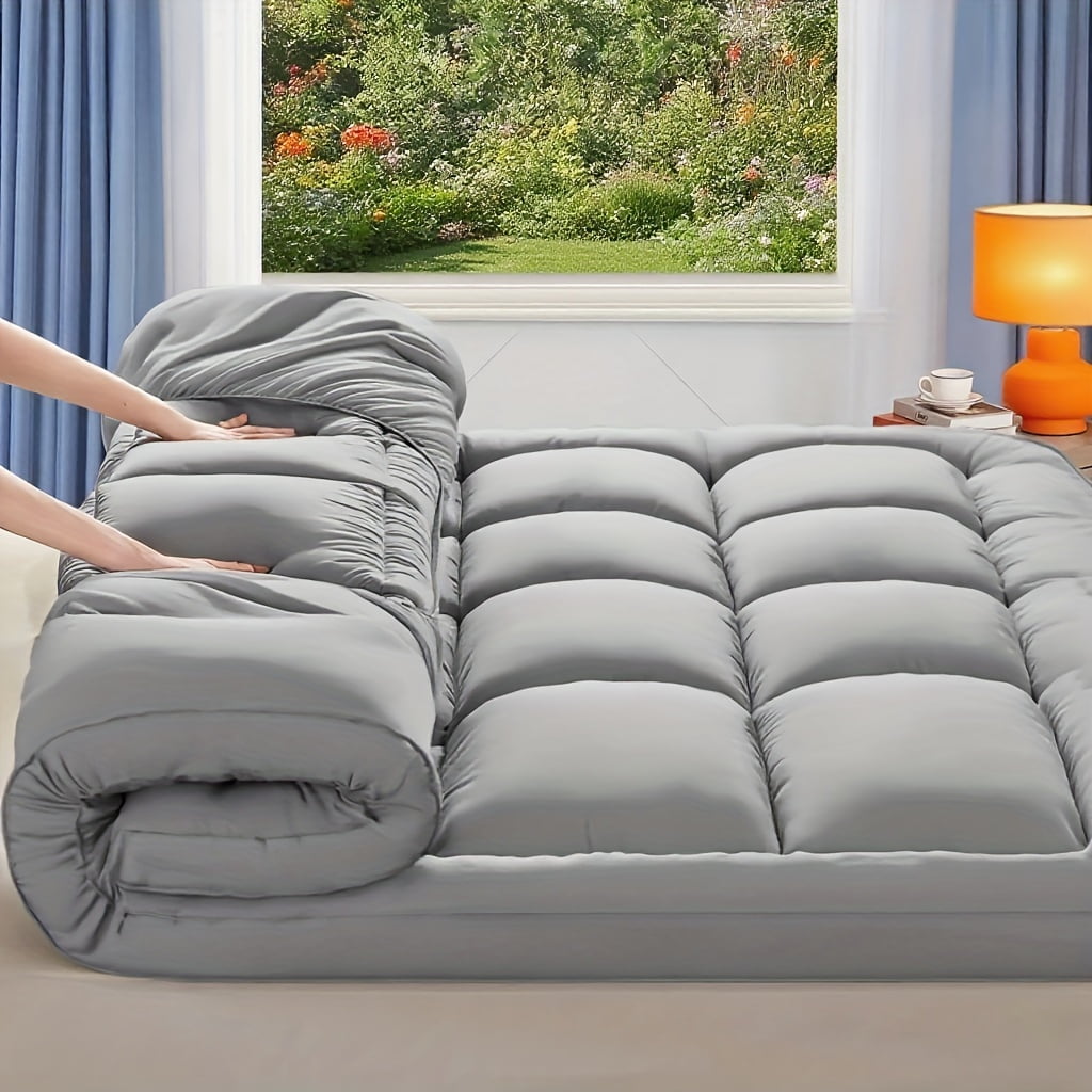 Queen Extra Thick Pillow Top Mattress Topper - Overfilled 1700 GSM Down Alternative, Super Soft ...