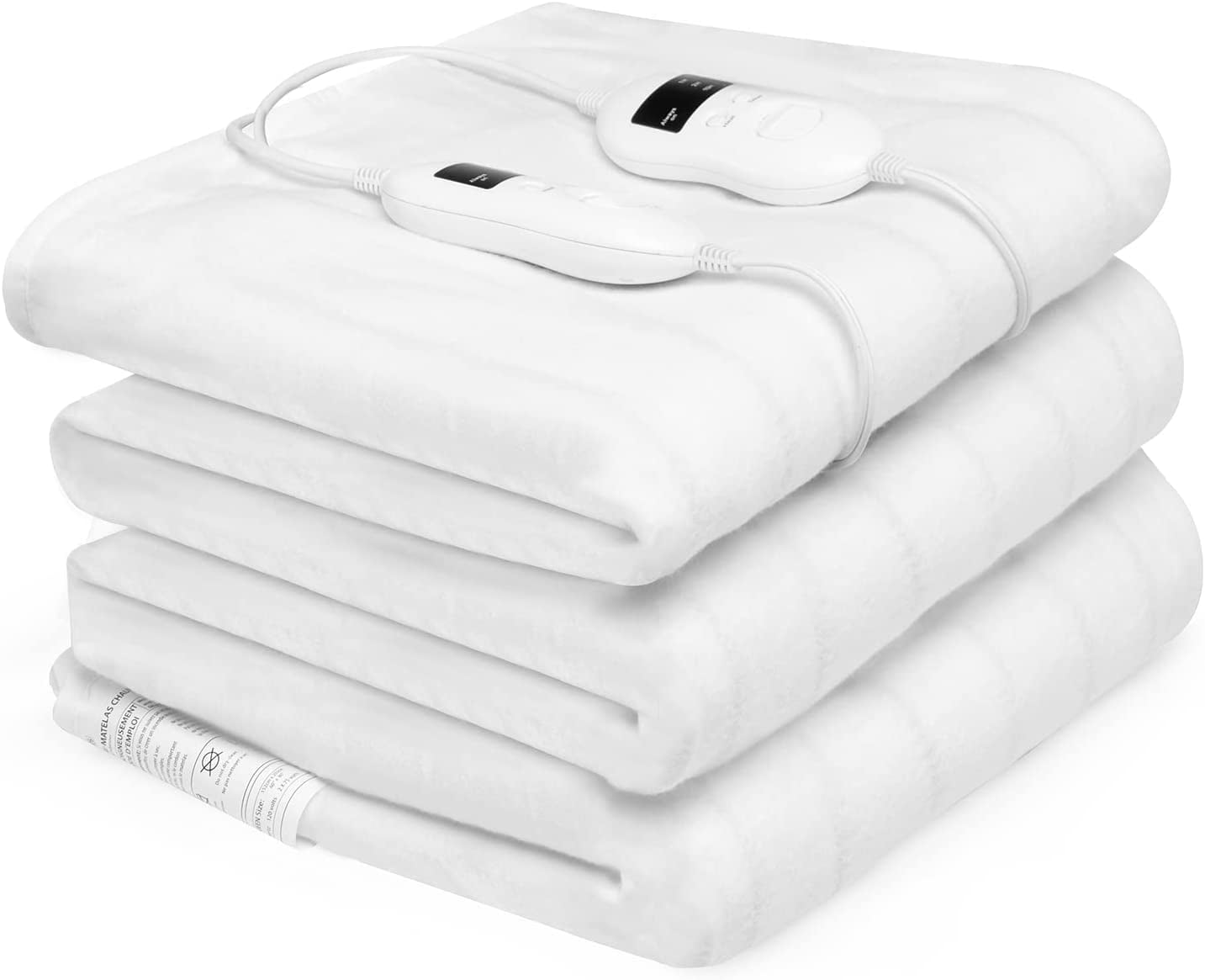 Queen Heated Mattress Pad, Electric Mattress Cover w/Dual Control, 8 ...