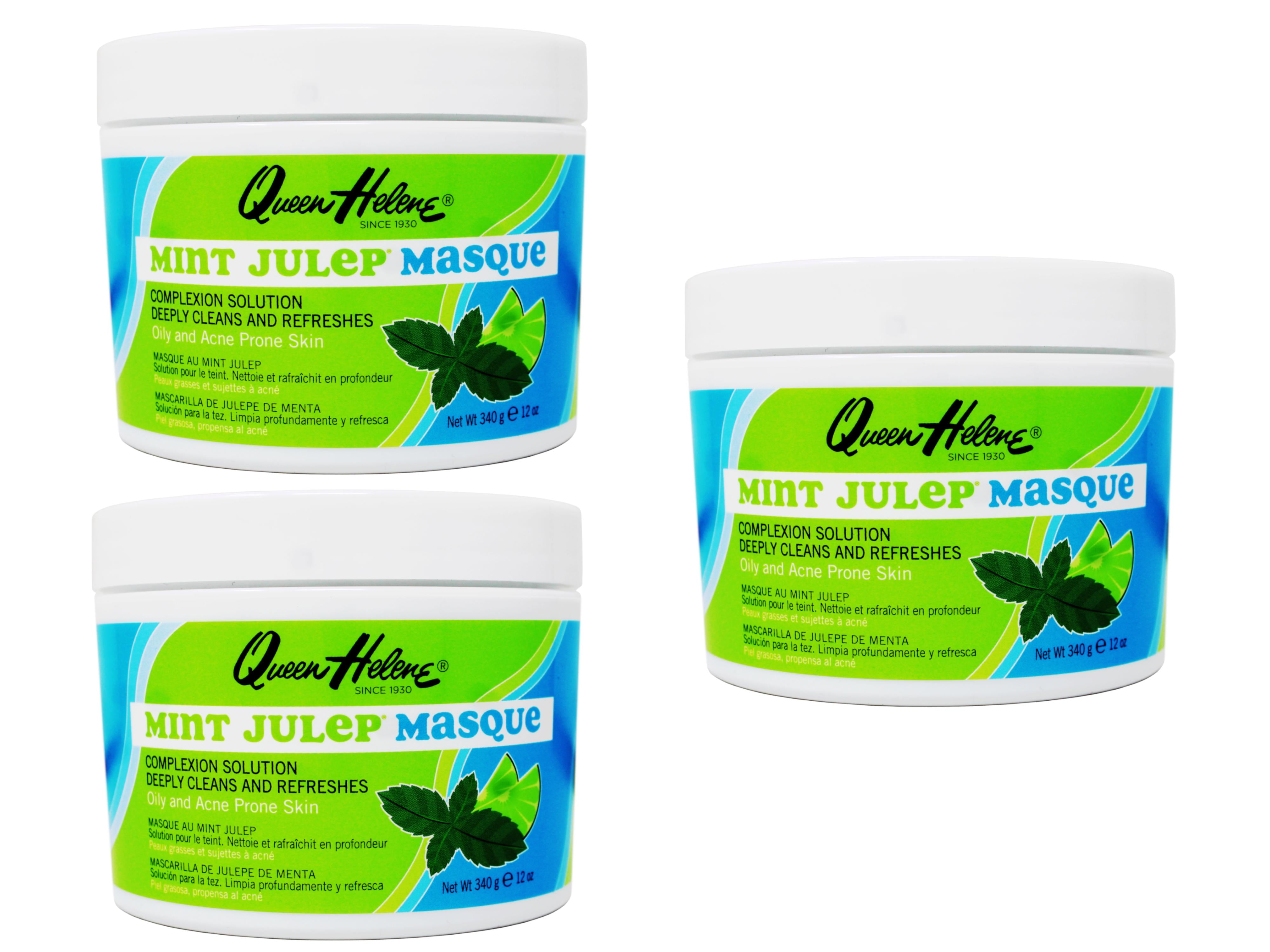 Queen Helene Jar Mint Julep Masque for Oily and Acne Prone Skin, Deeply ...