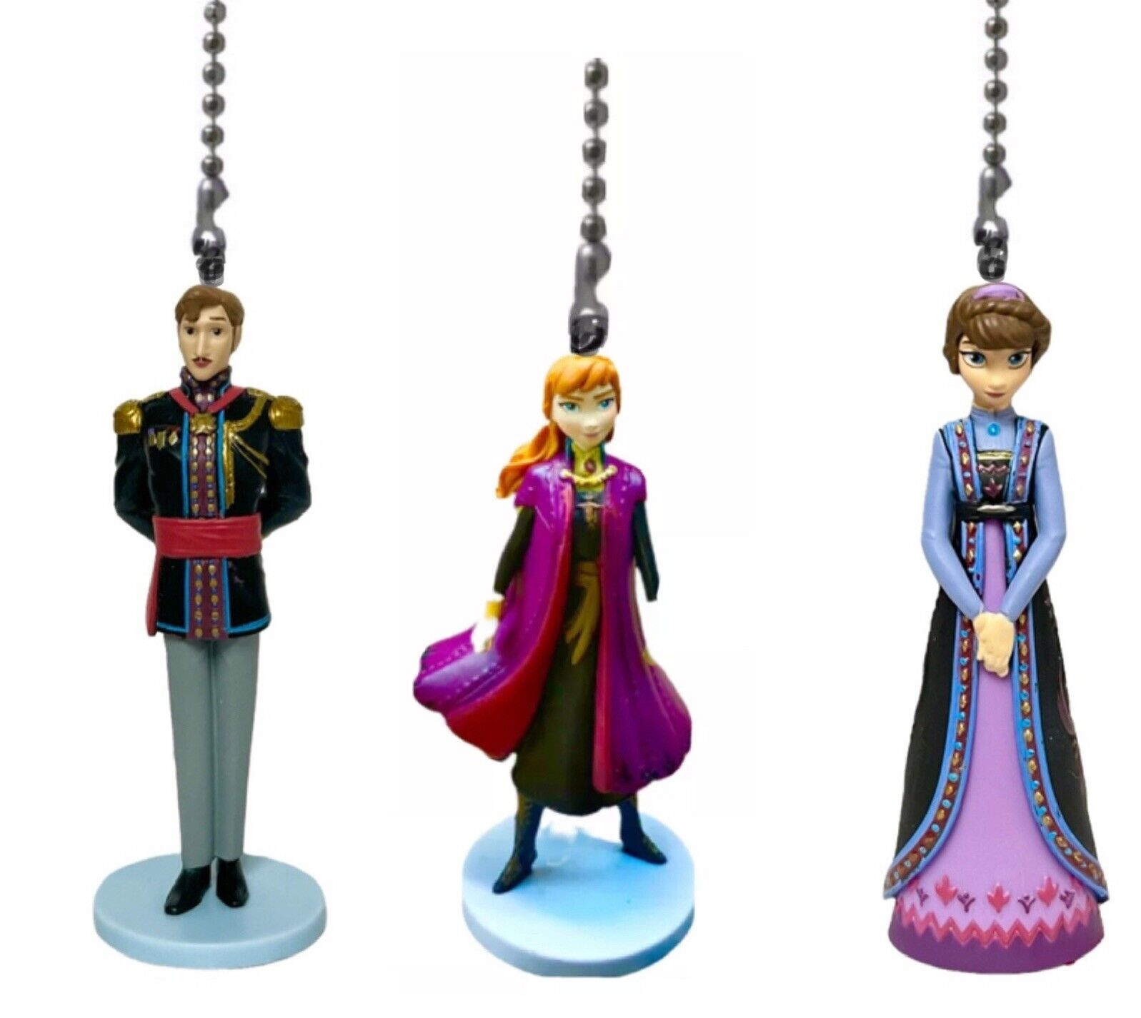 Queen Iduna King Agnarr & Anna Fan Lamp Light Pull Chain Pvc Figure Mom ...