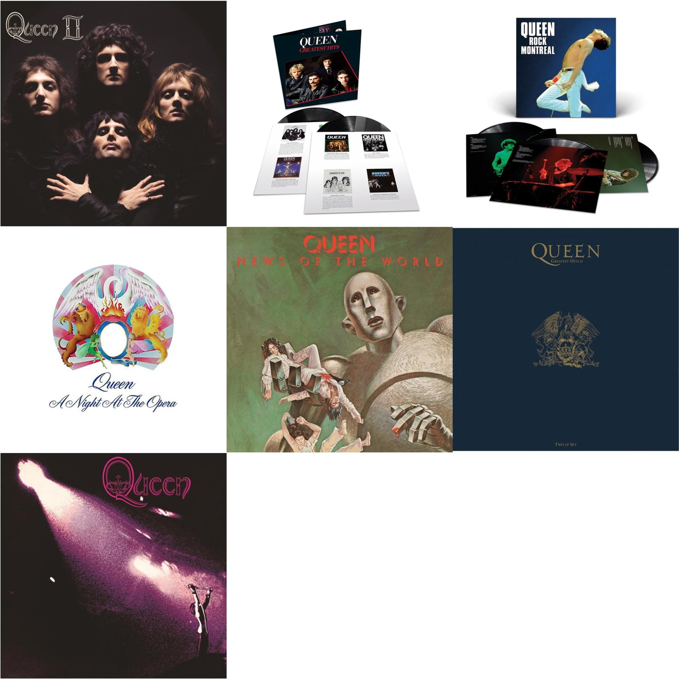 Queen Ii & Greatest Hits 1 (180G/Dl Card/2LP) & Queen Rock Montreal ...
