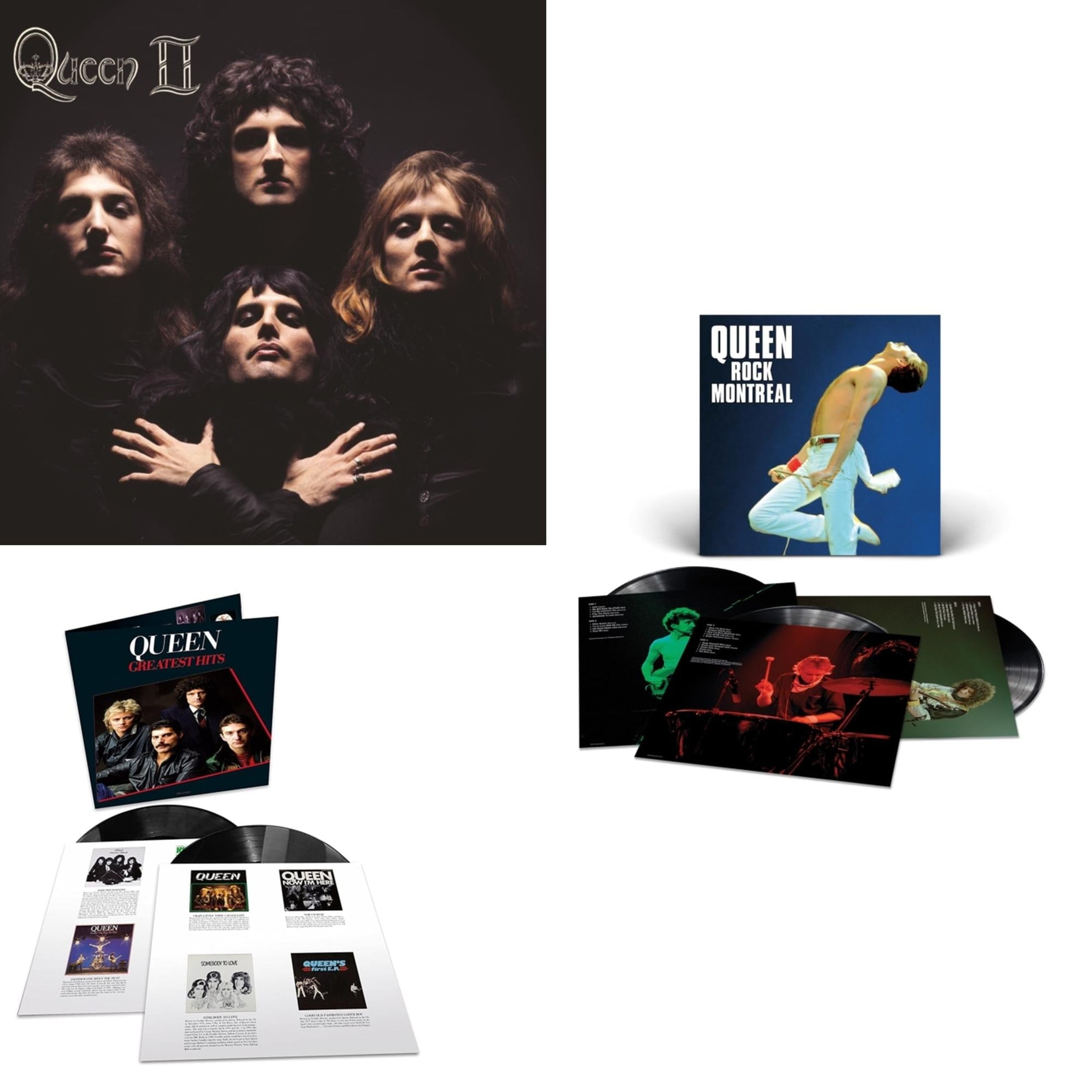 Queen Ii & Greatest Hits 1 (180G/Dl Card/2LP) & Queen Rock Montreal ...