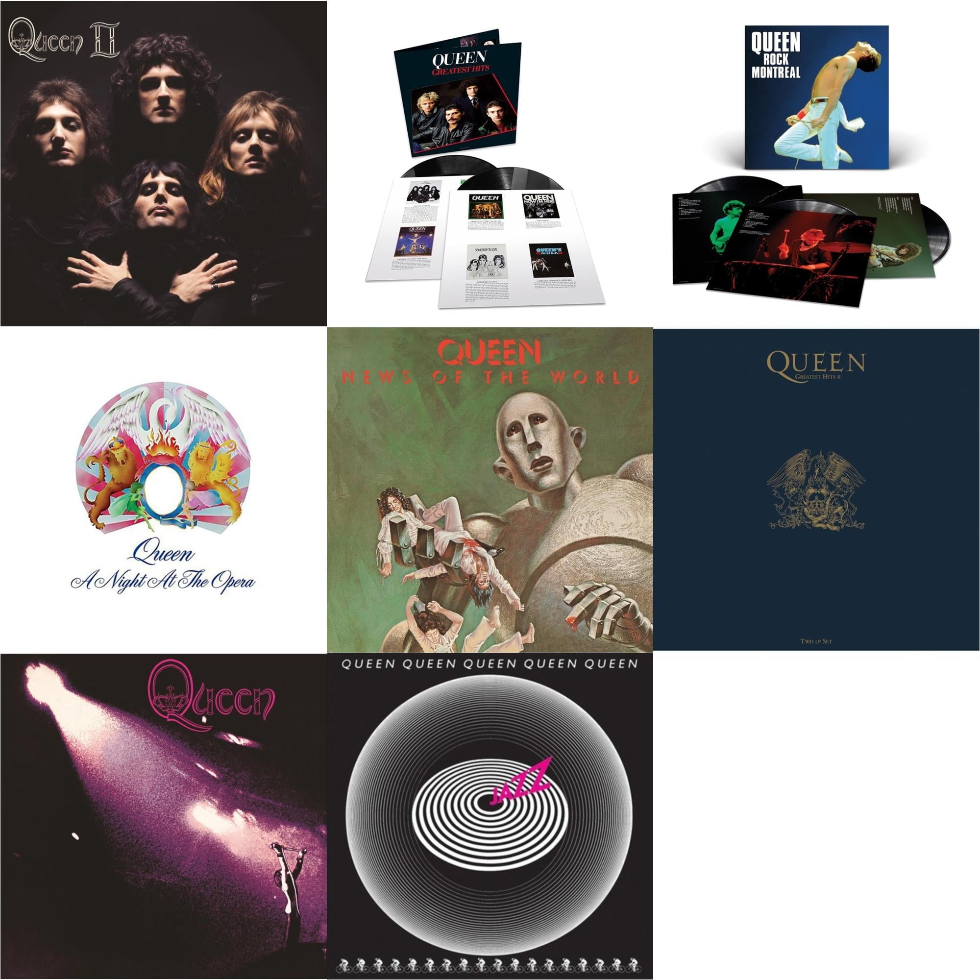 Queen Ii & Greatest Hits 1 (180G/Dl Card/2LP) & Queen Rock Montreal ...