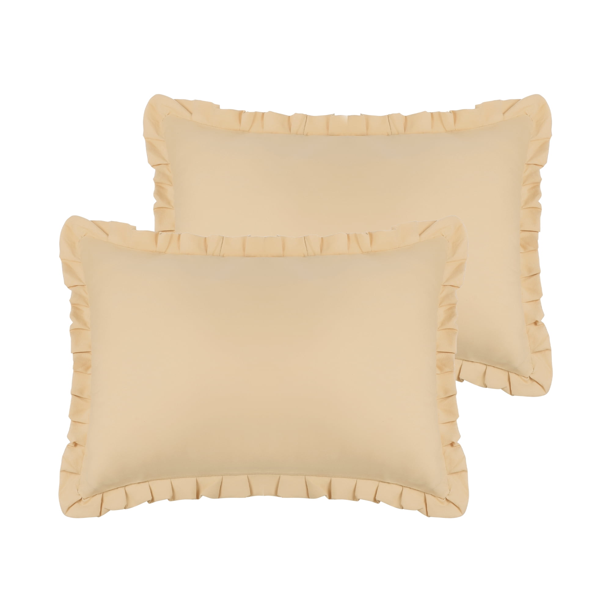 REGALWOVEN Edge Ruffled Pillow Sham, 2 Pack Envelope Closure Pillow ...