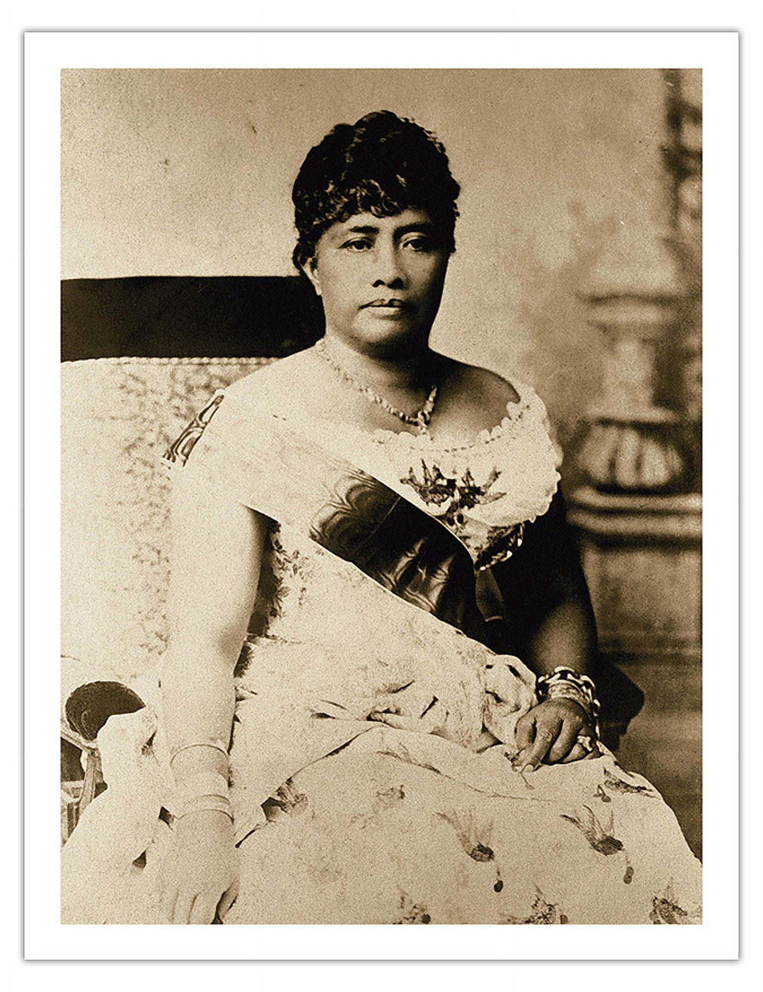 Queen Lili'uokalani (Liliuokalani) - Portrait of the Hawaiian Queen ...