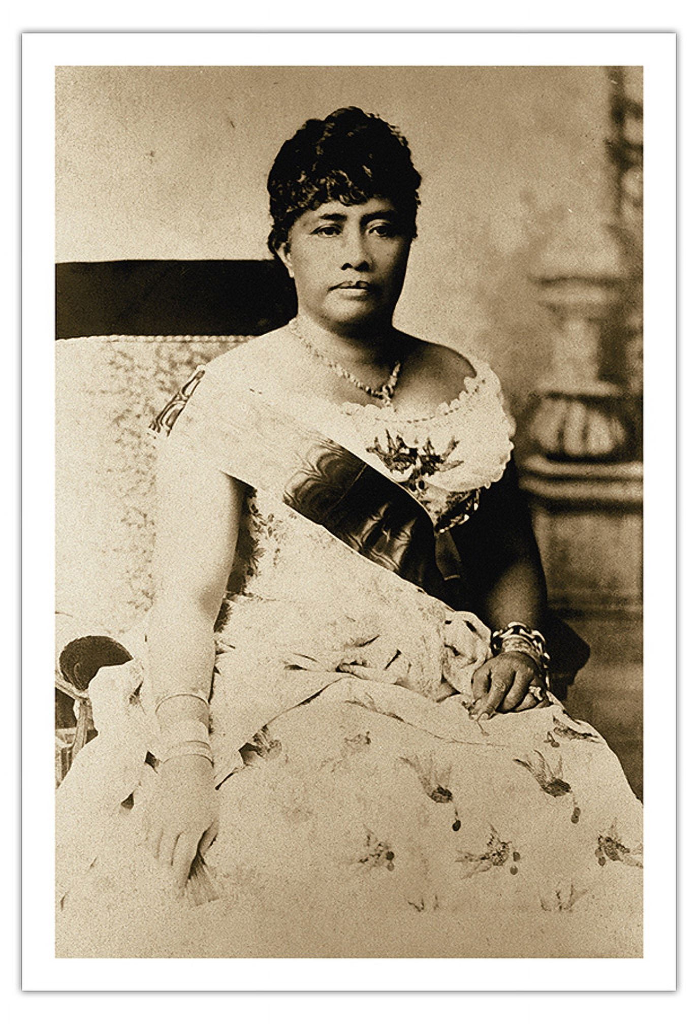 Queen Lili'uokalani (Liliuokalani) - Portrait of the Hawaiian Queen ...