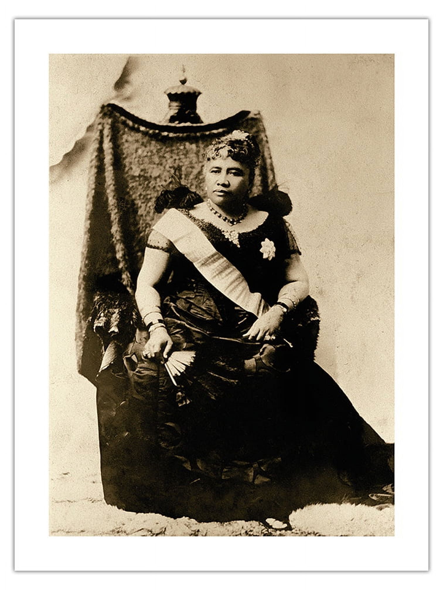 Queen Lili'uokalani (Liliuokalani) - Portrait of the Hawaiian Queen ...