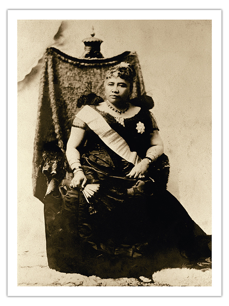 Queen Lili'uokalani (Liliuokalani) - Portrait of the Hawaiian Queen ...
