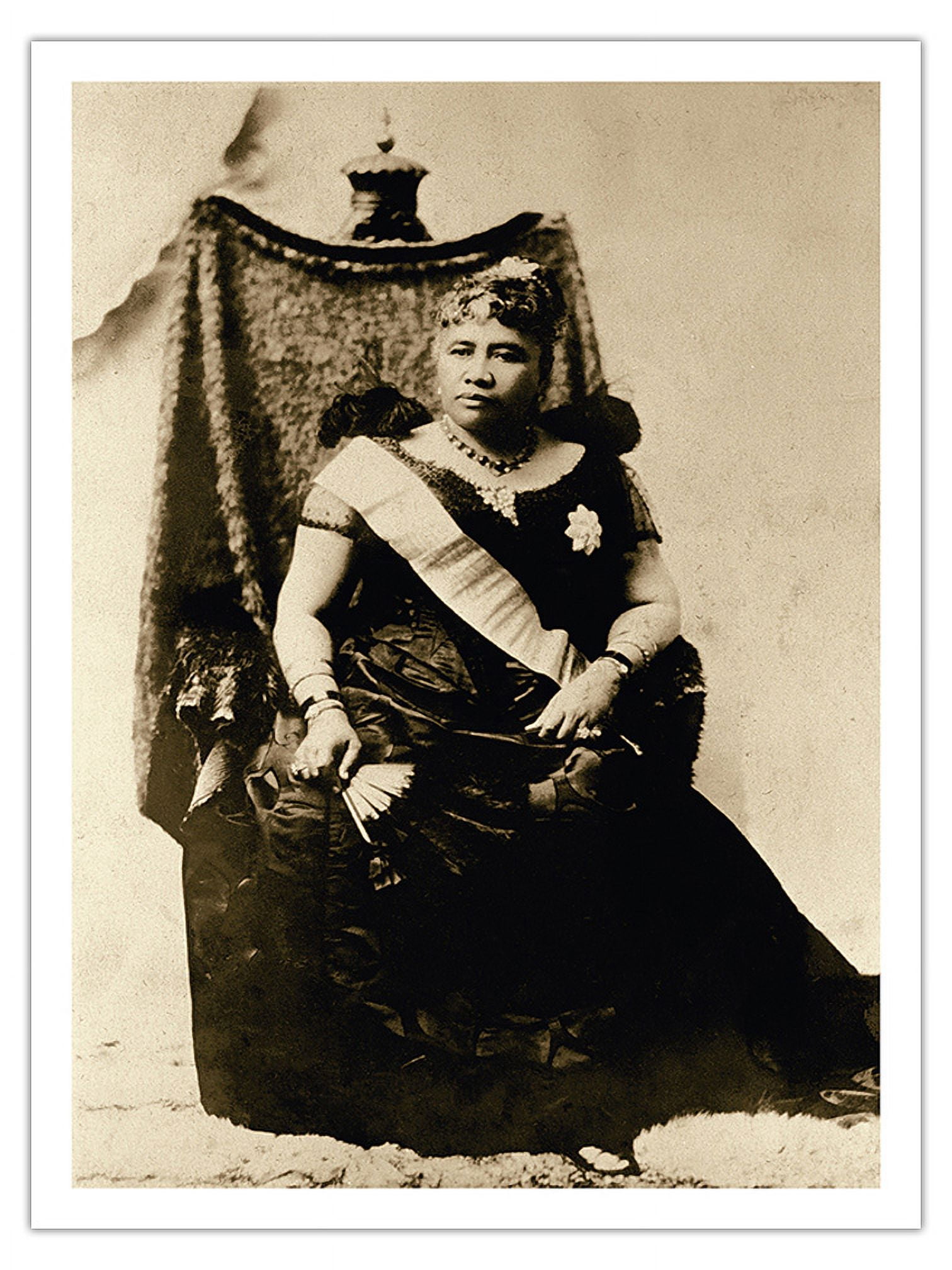 Queen Lili'uokalani (Liliuokalani) - Portrait of the Hawaiian Queen ...
