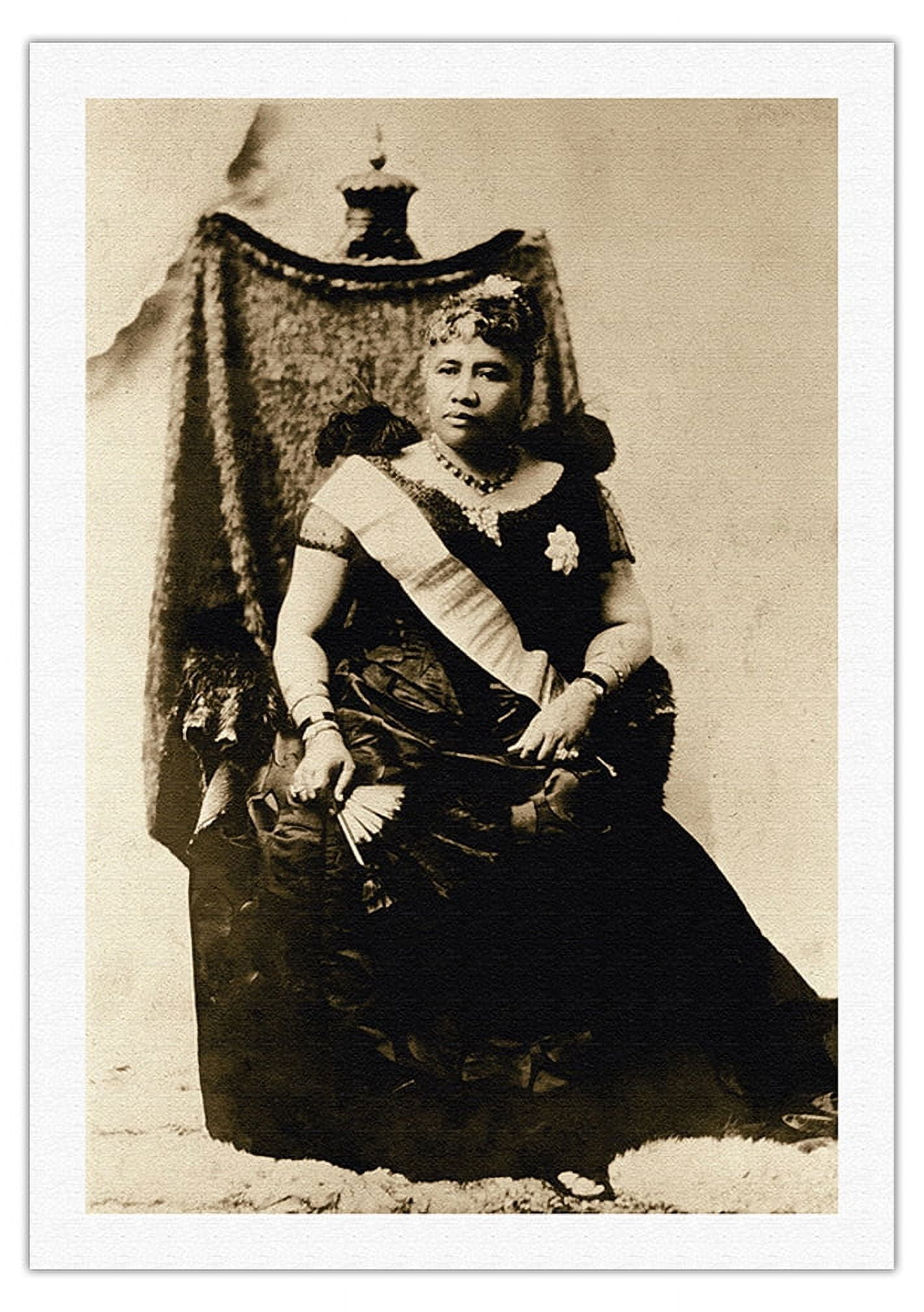 Queen Lili'uokalani (Liliuokalani) - Portrait of the Hawaiian Queen ...