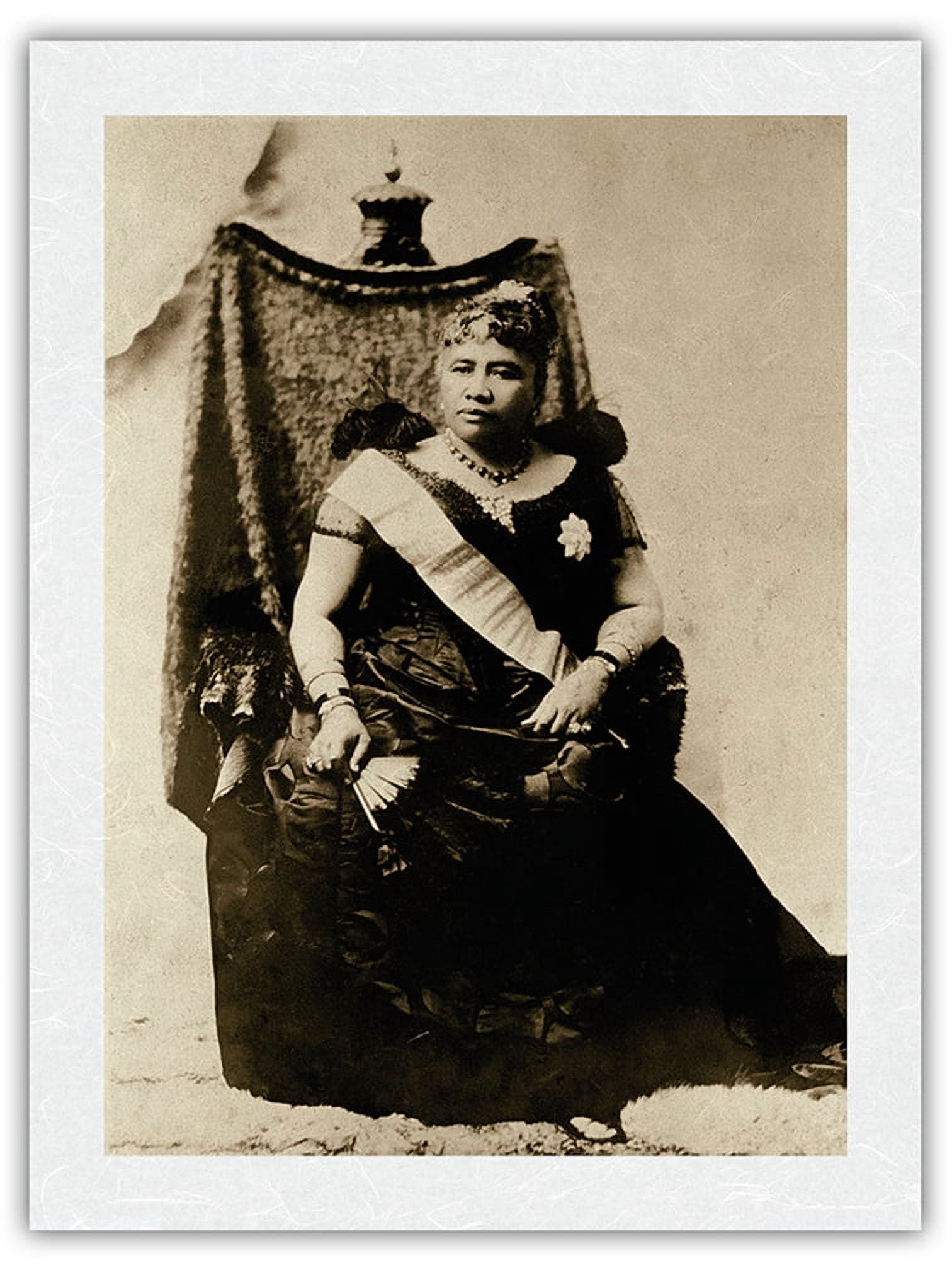 Queen Lili'uokalani (Liliuokalani) - Portrait of the Hawaiian Queen ...