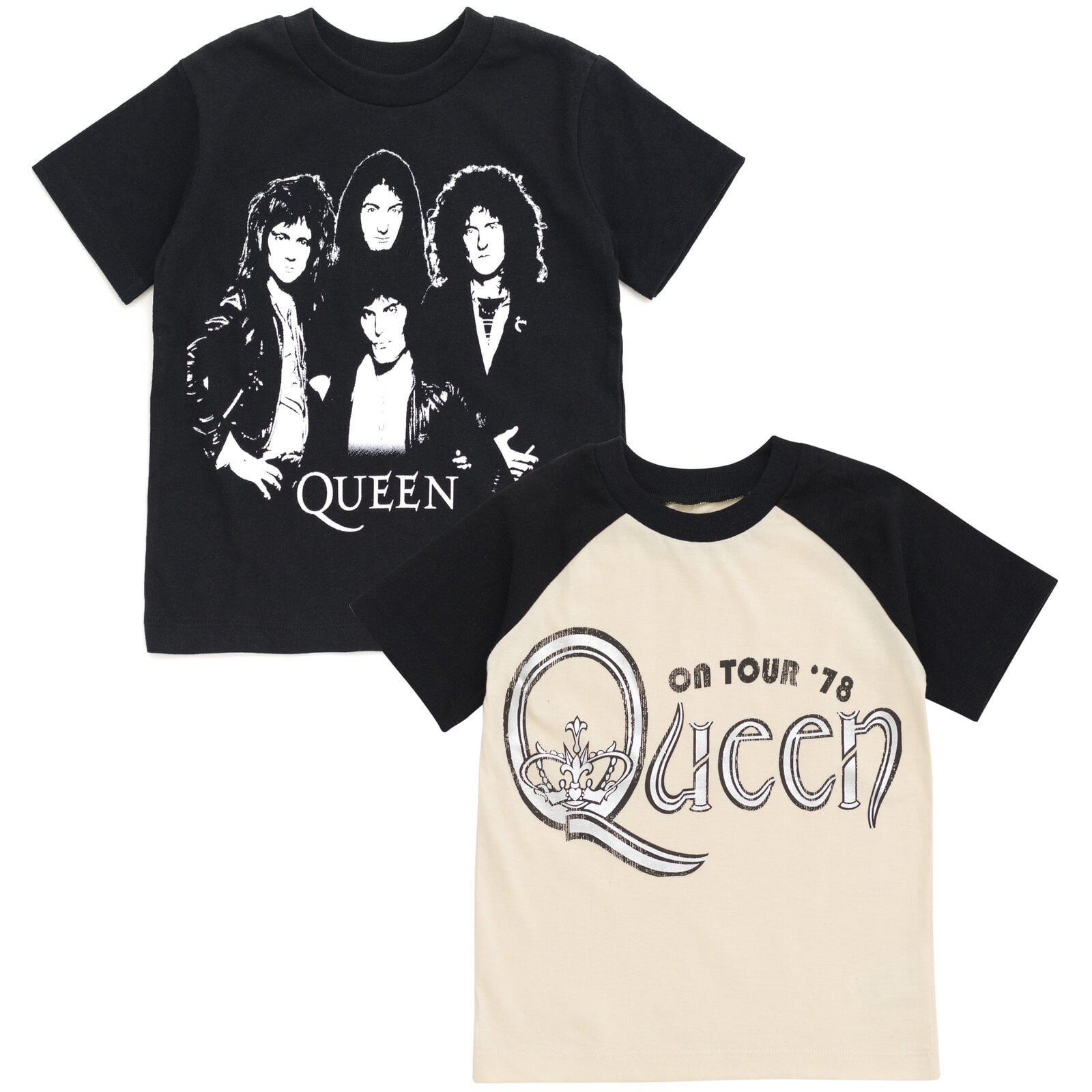 Queen Little Boys 2 Pack T-Shirts Logo Black / White 6 - Walmart.com