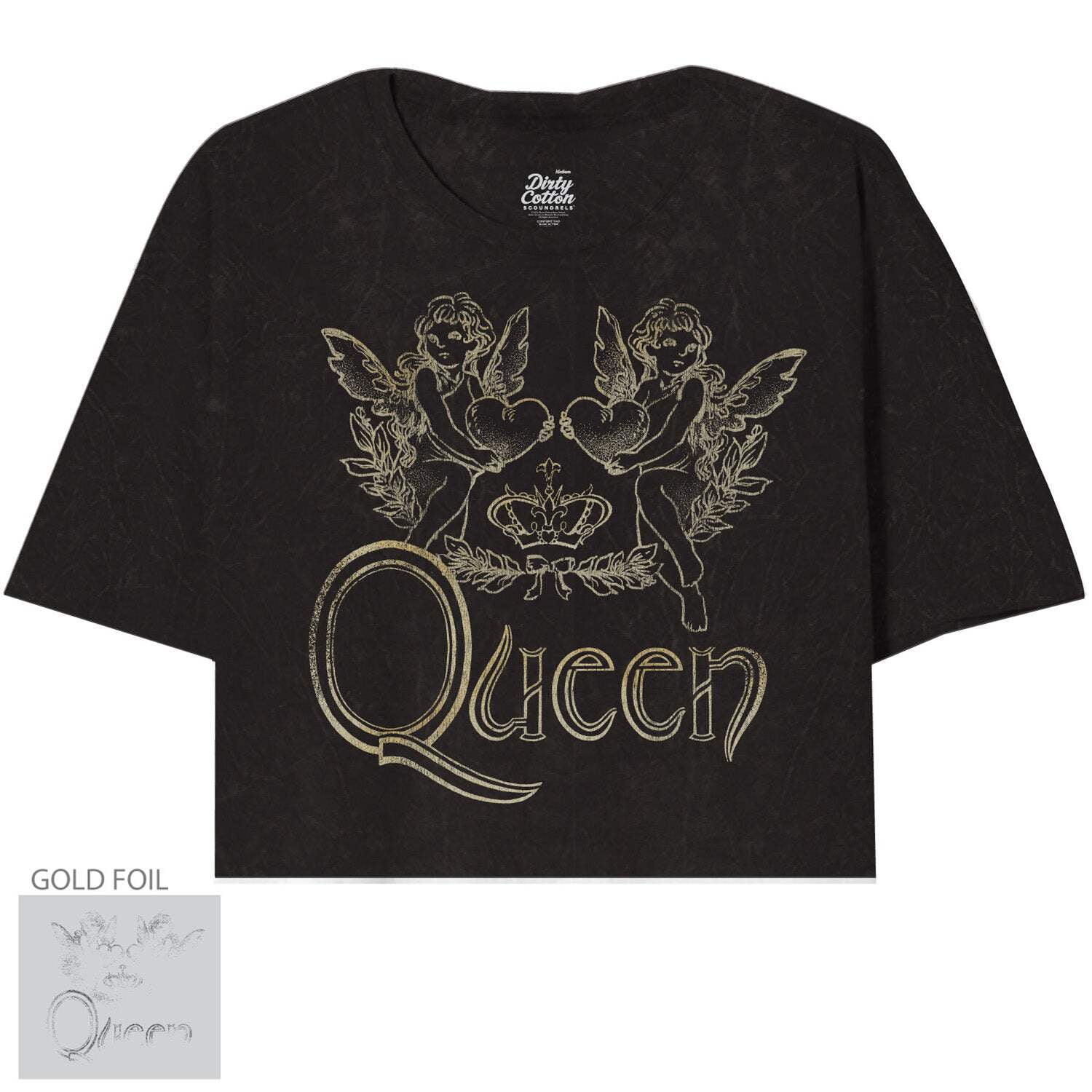 Queen Lovely Logo Oversize Crop Top - Walmart.com
