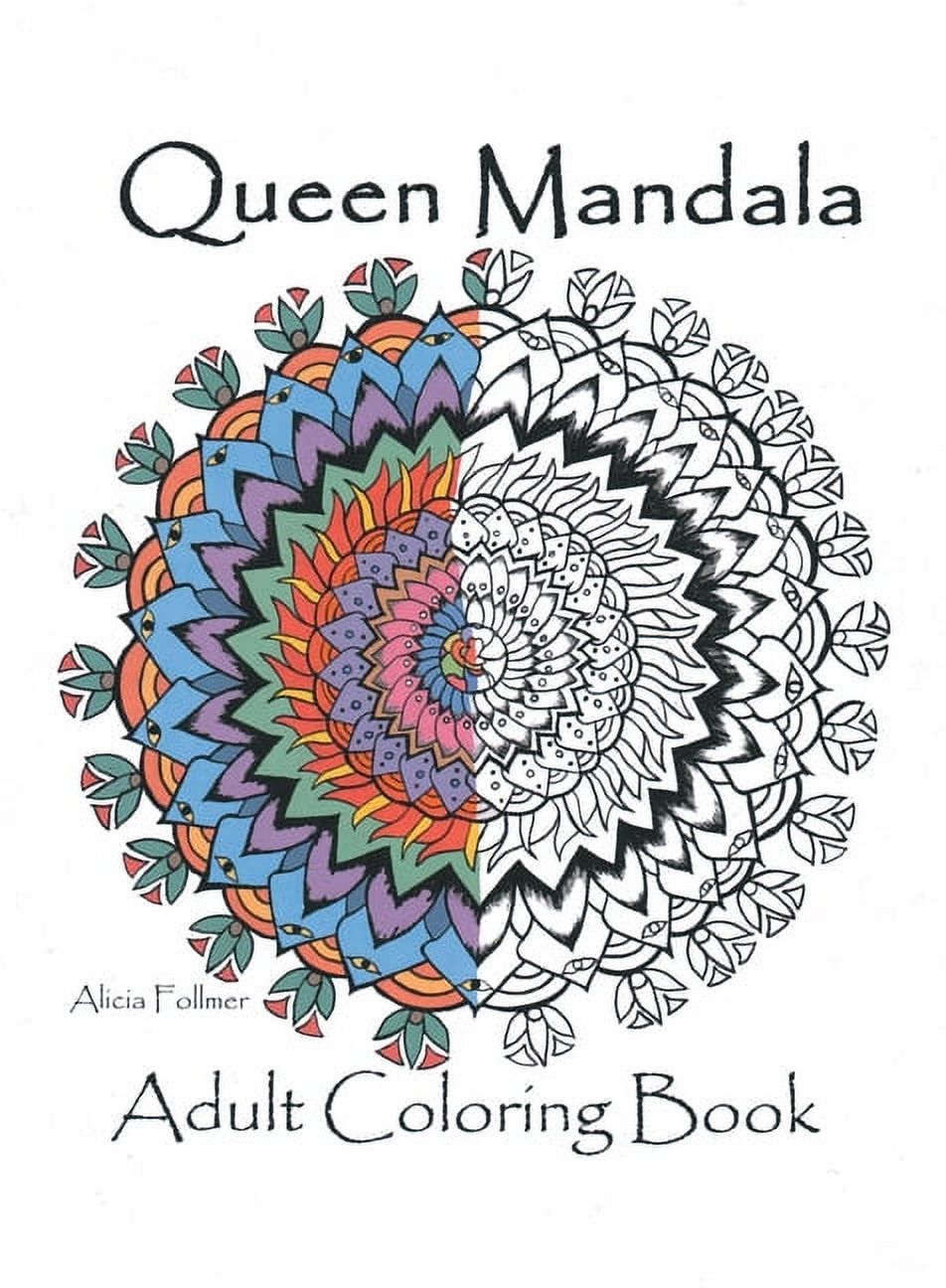 Queen Mandalas Adult Coloring Book (Paperback) - Walmart.com