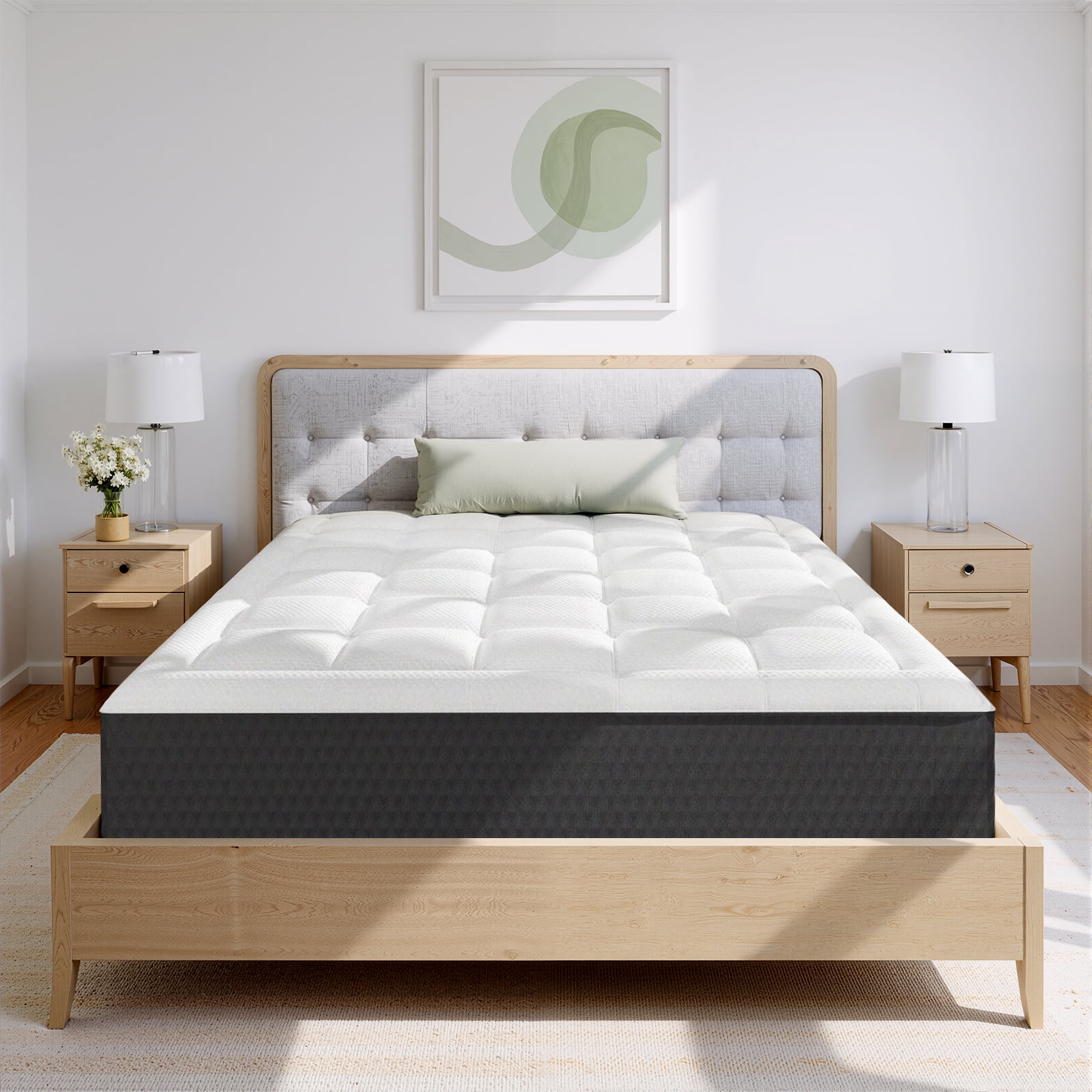 "Smiaoe 10"" Medium Firm Queen Mattress with Cooling Gel Memory Foam ...