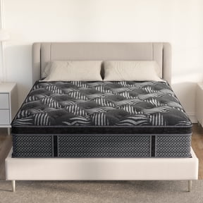 12" Queen Mattress, Euro Top Foam & Pocket Spring Hybrid Mattress in a ...