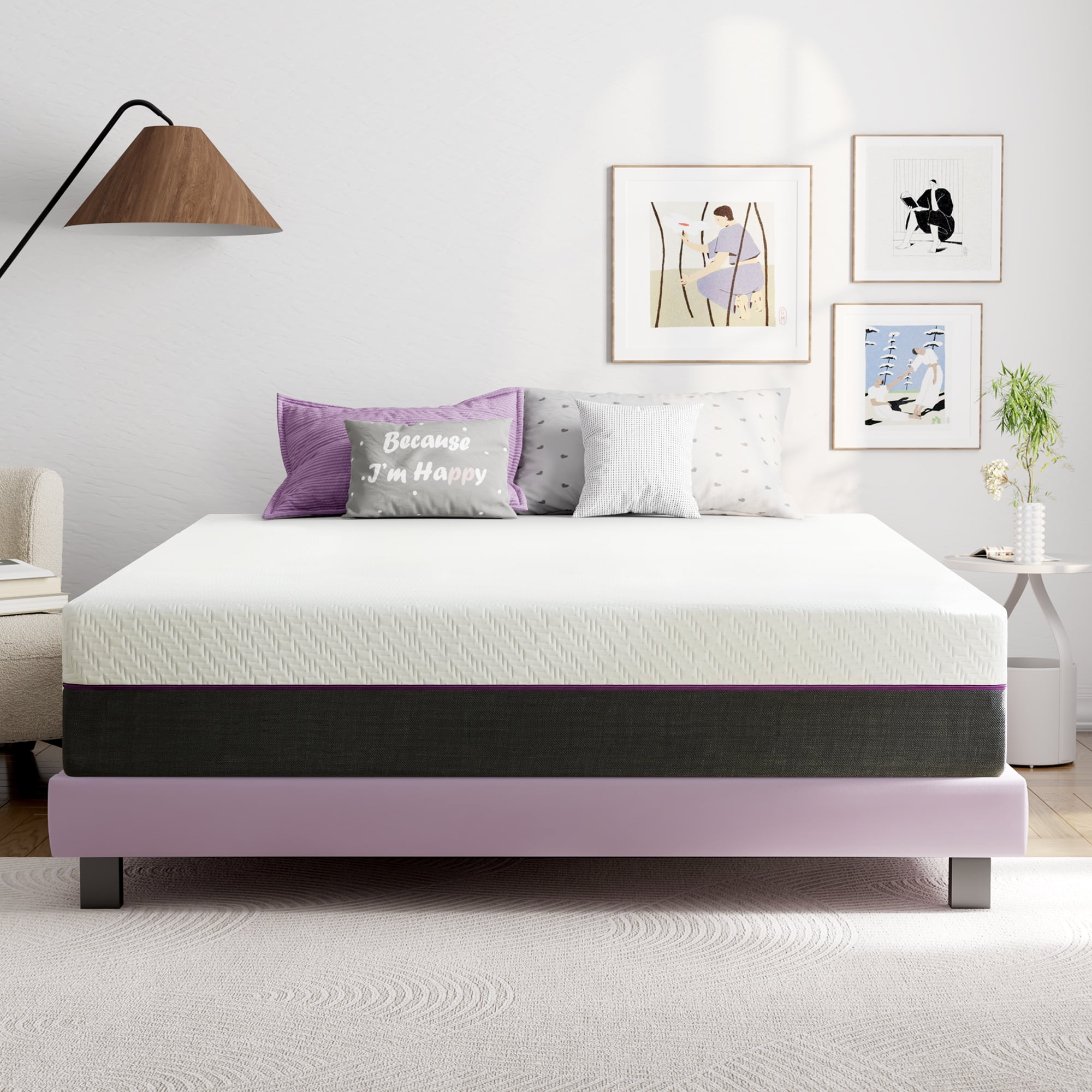 Queen Mattress, GELBIY 10" Gel Memory Foam Mattress, Bed in a Box ...