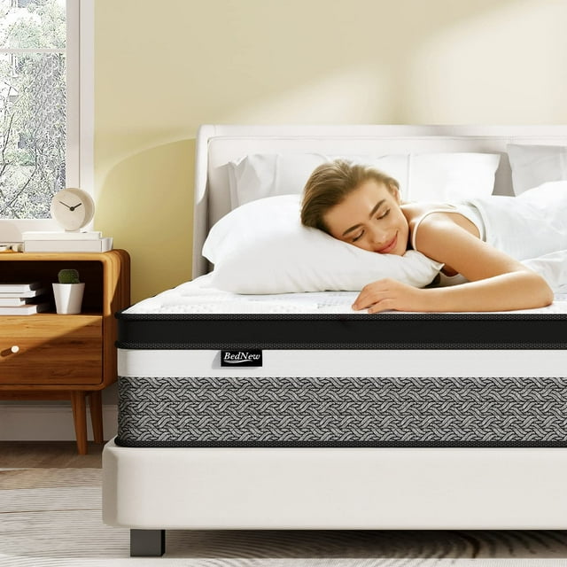 Queen Mattress 12 Inch Medium Firm Hybrid Spring Mattress in a Box ... Queen Mattress 12 Inch Medium Firm Hybrid Spring Mattress in a Box ...
